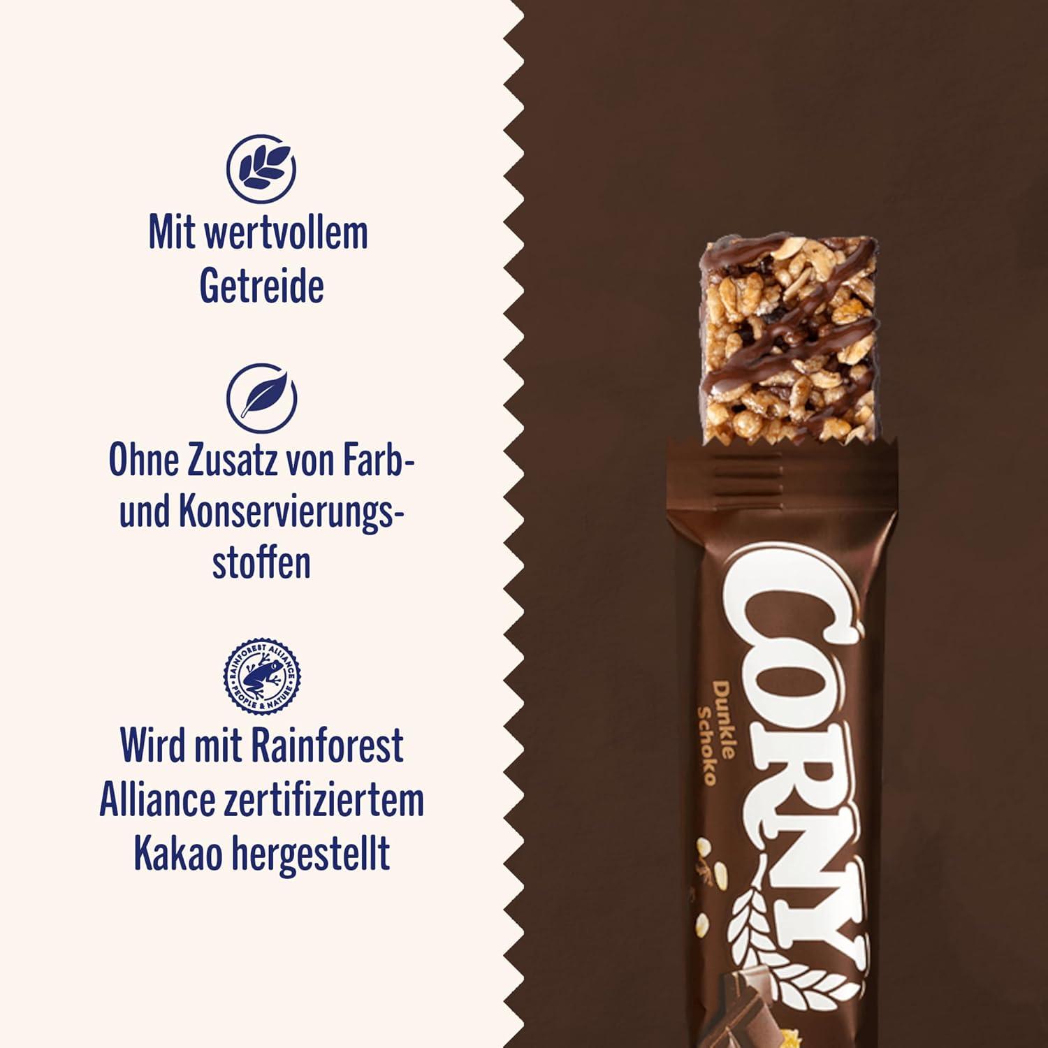 Buy Corny Classic Dark Chocolate Cereal Bar - Delicious 60x23g ...