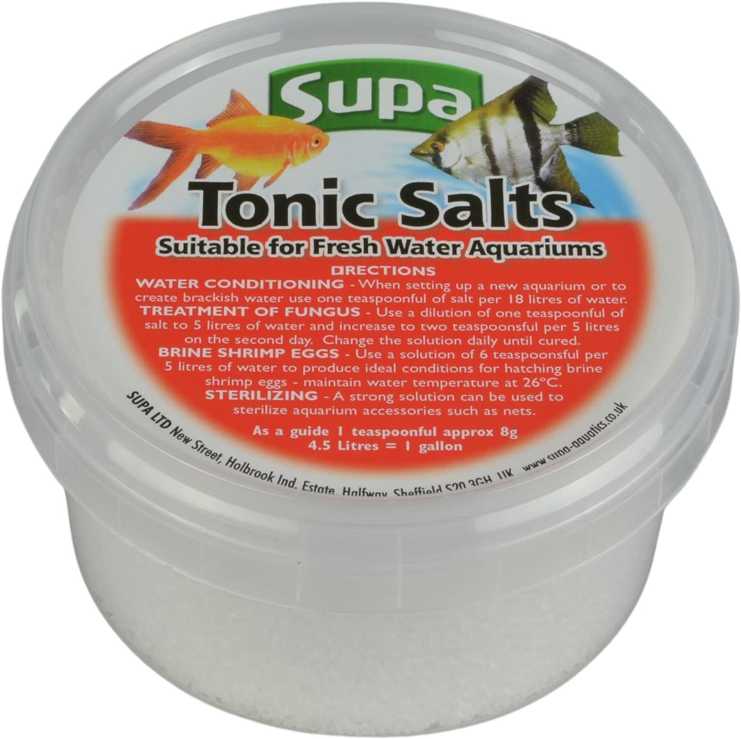Supa Tonic Salt 225ml - Mild Conditioner & Antiseptic for Fresh Water ...