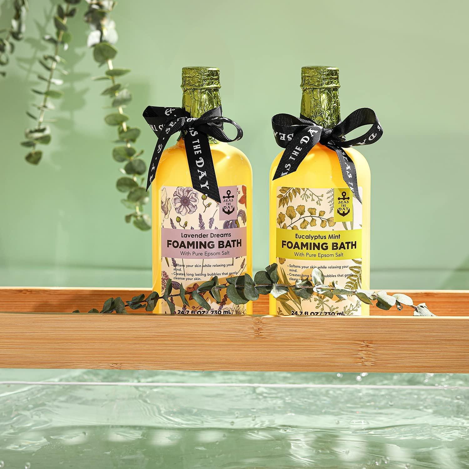 relaxing bubble bath set
