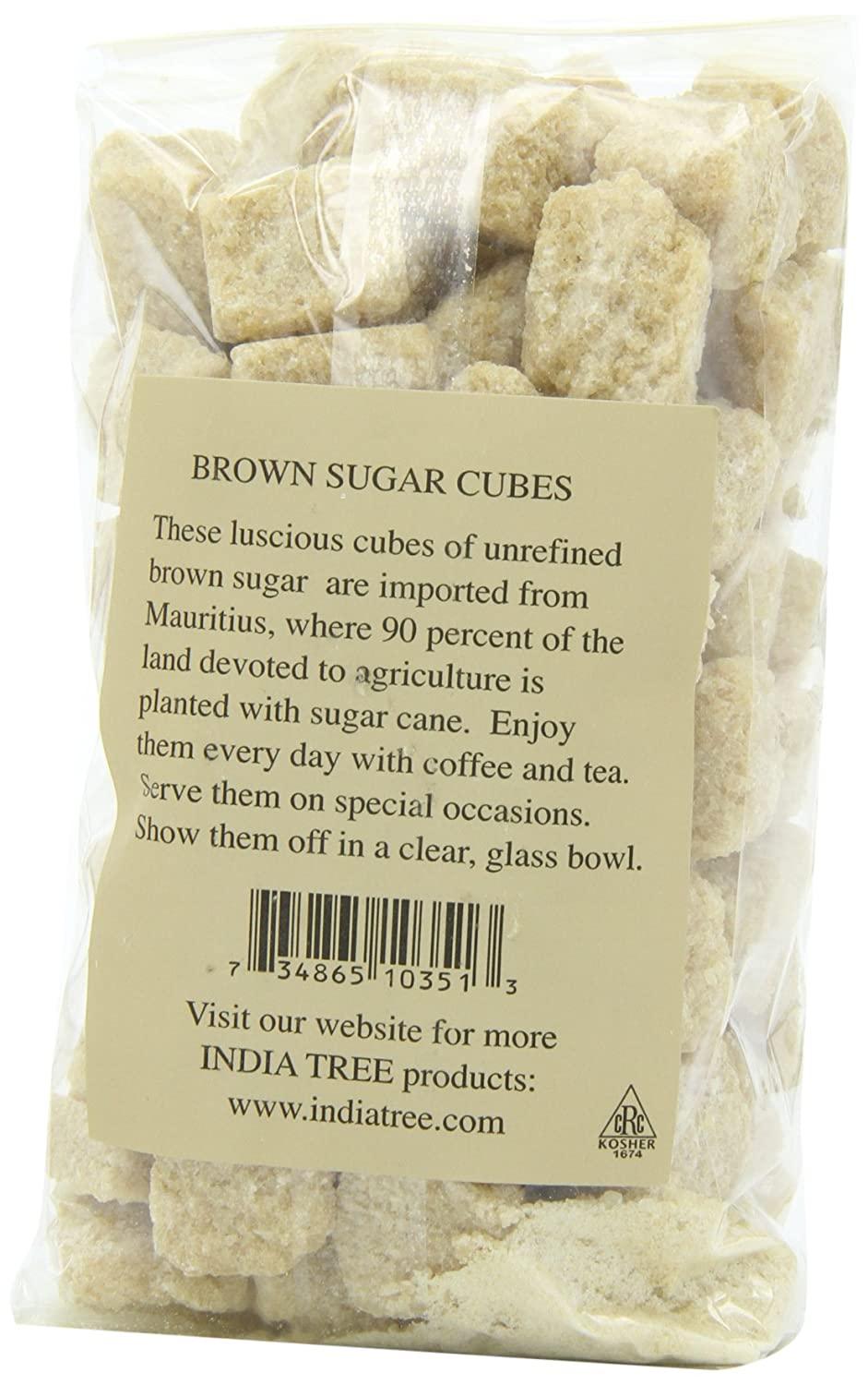 India Tree Brown European-Style Sugar Cubes | 12 oz Bag (Pack of 3 ...