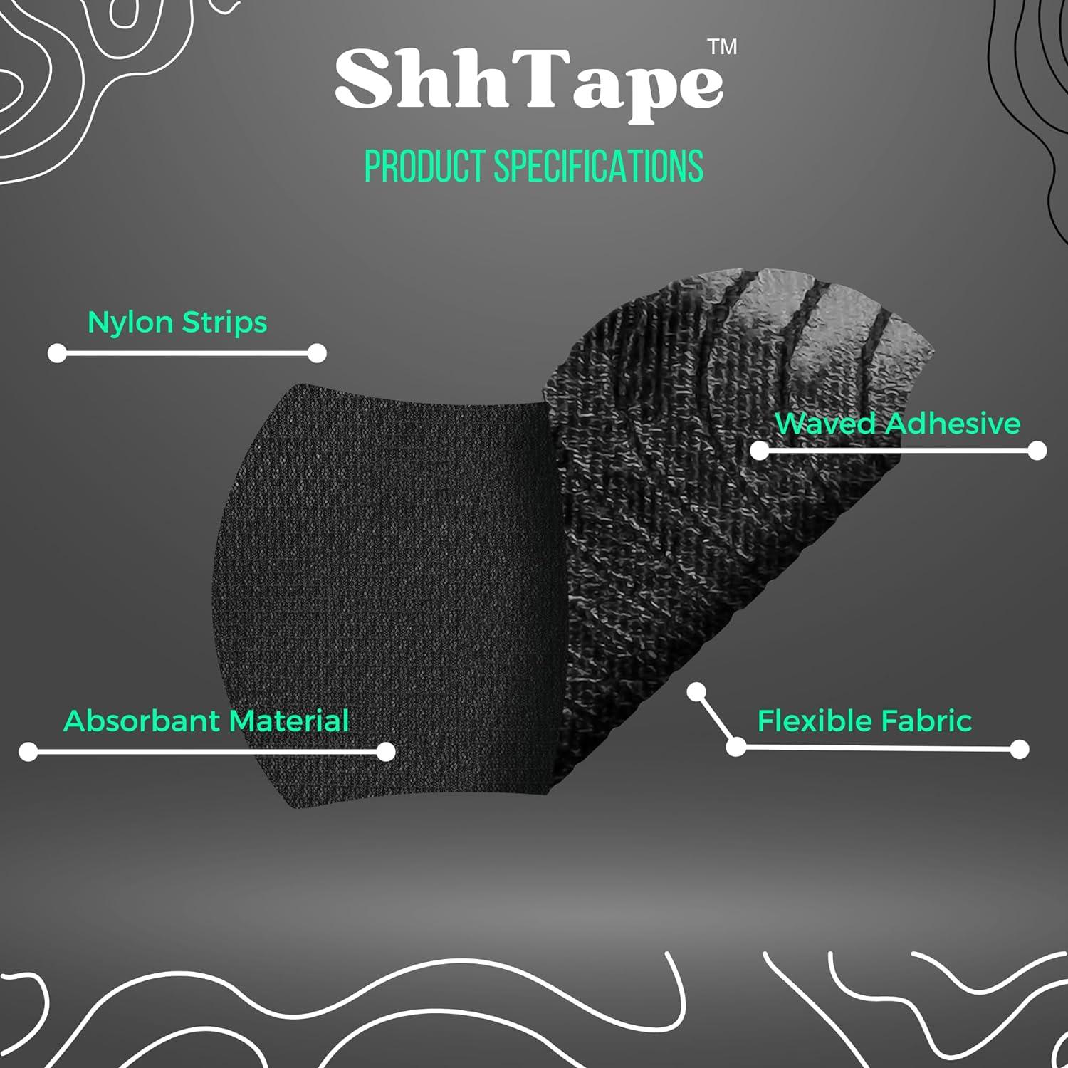 ShhTape Sleeping Mouth and Lip Tape Strips - Snoring Solution for Men ...
