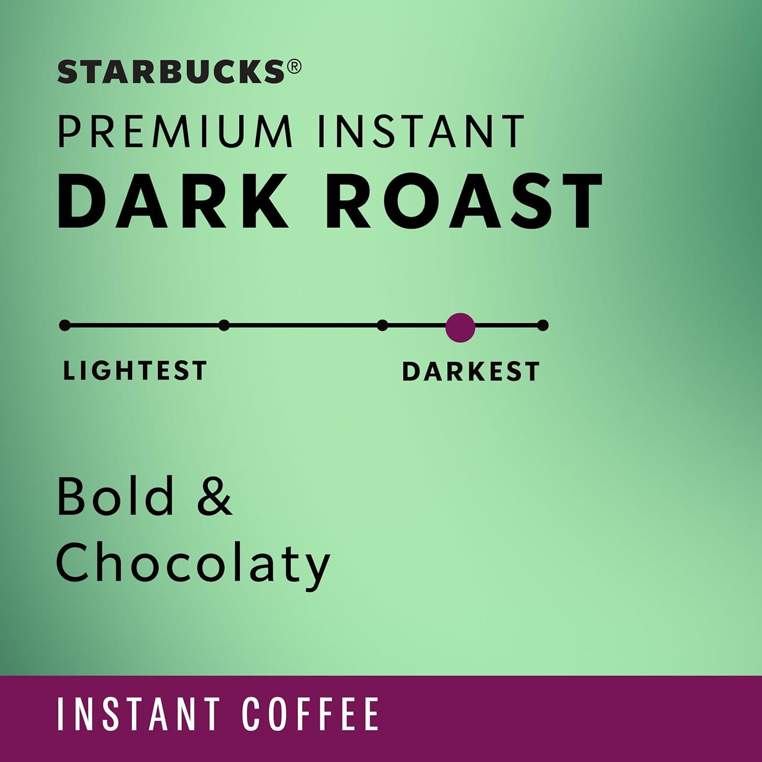 Starbucks Premium Instant Coffee Dark Roast 100% Arabica - 3 Tins (Up ...