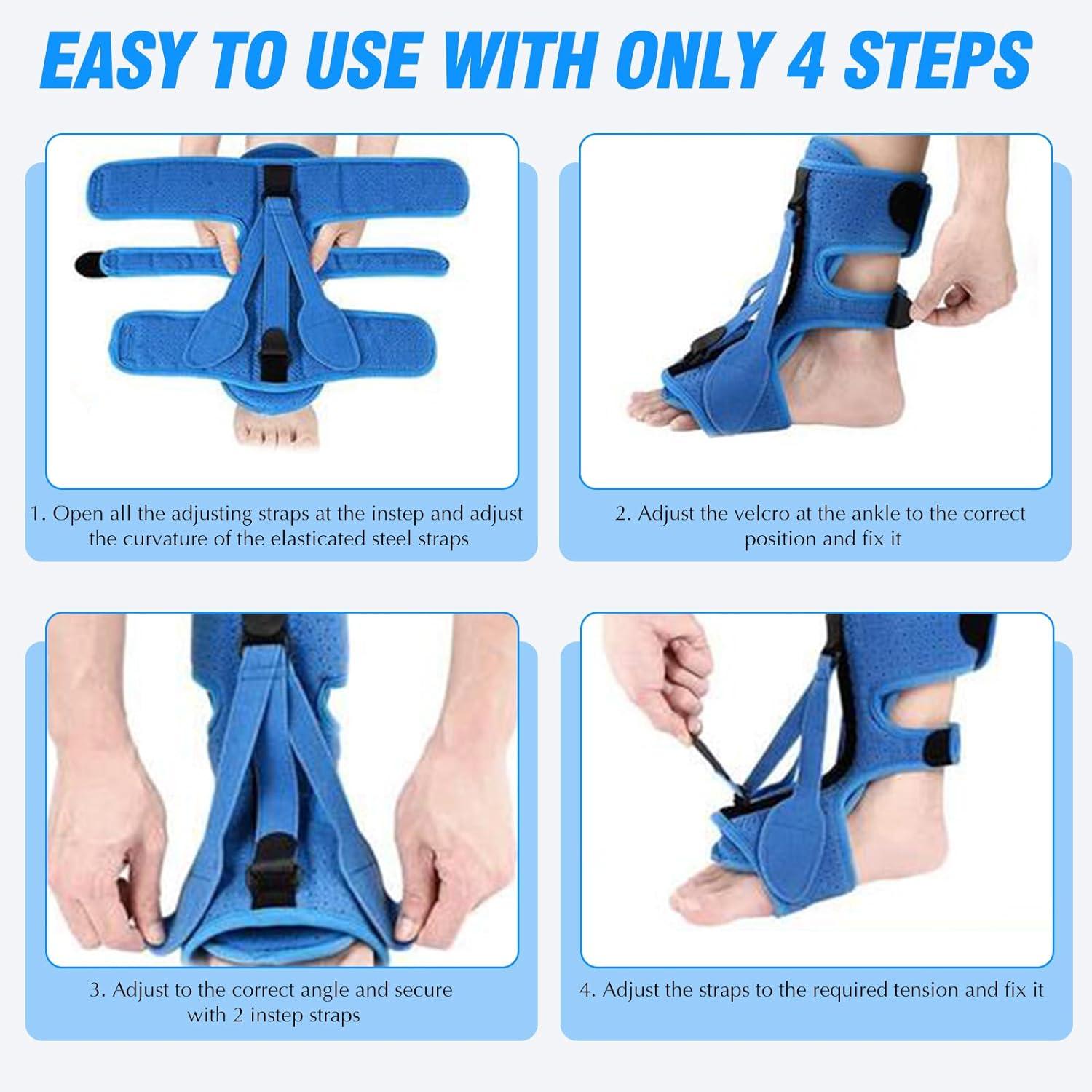 ARCELI Plantar Fasciitis Night Splints - Adjustable Ankle Brace for Men ...