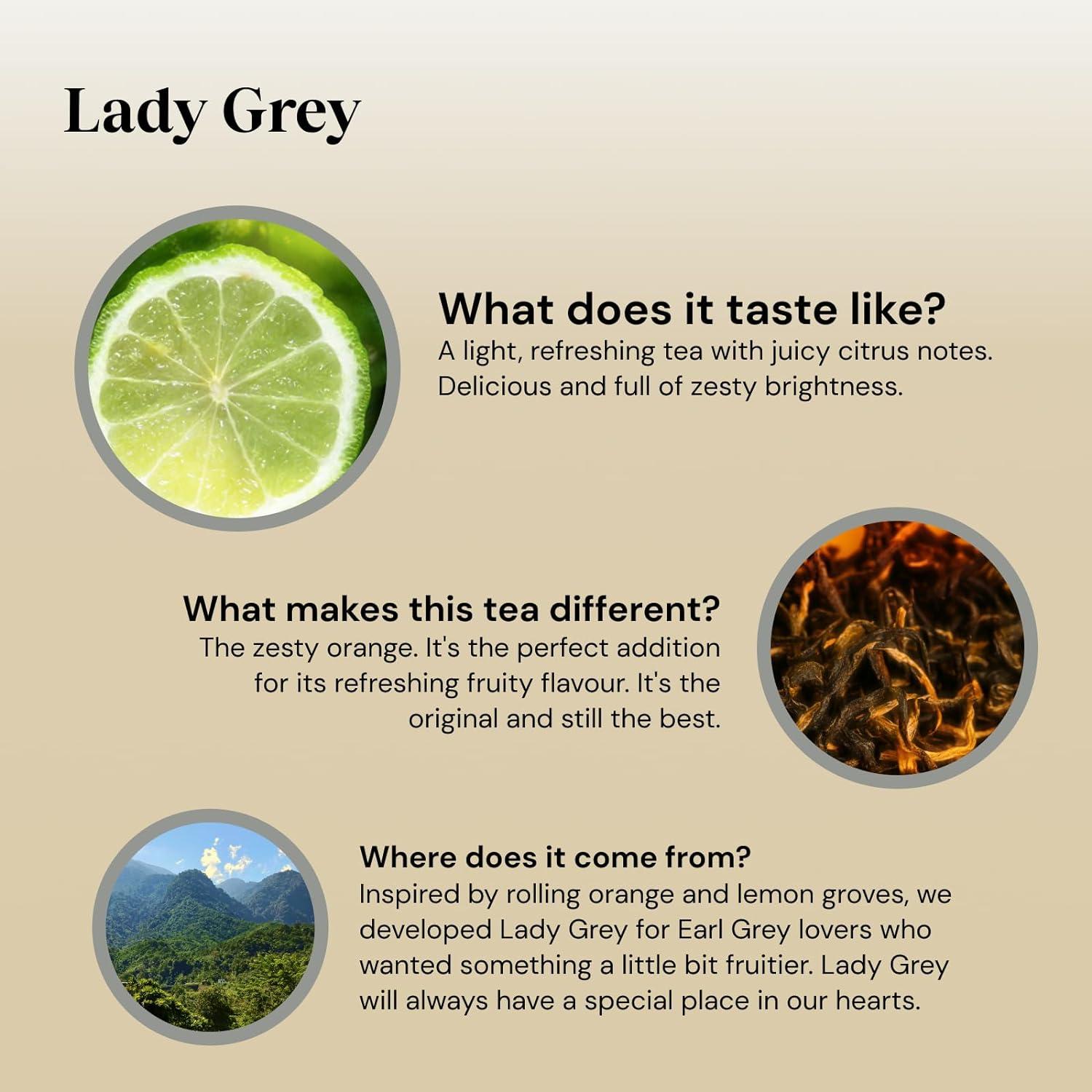 Twinings Lady Grey Tea: Bright & Refreshing Black Tea with Zesty Orange ...