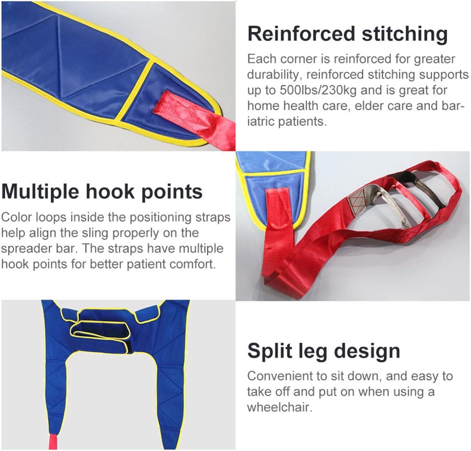 Transfer Nursing Sling Divided Leg Sling for Elderly Disabled Hoist ...