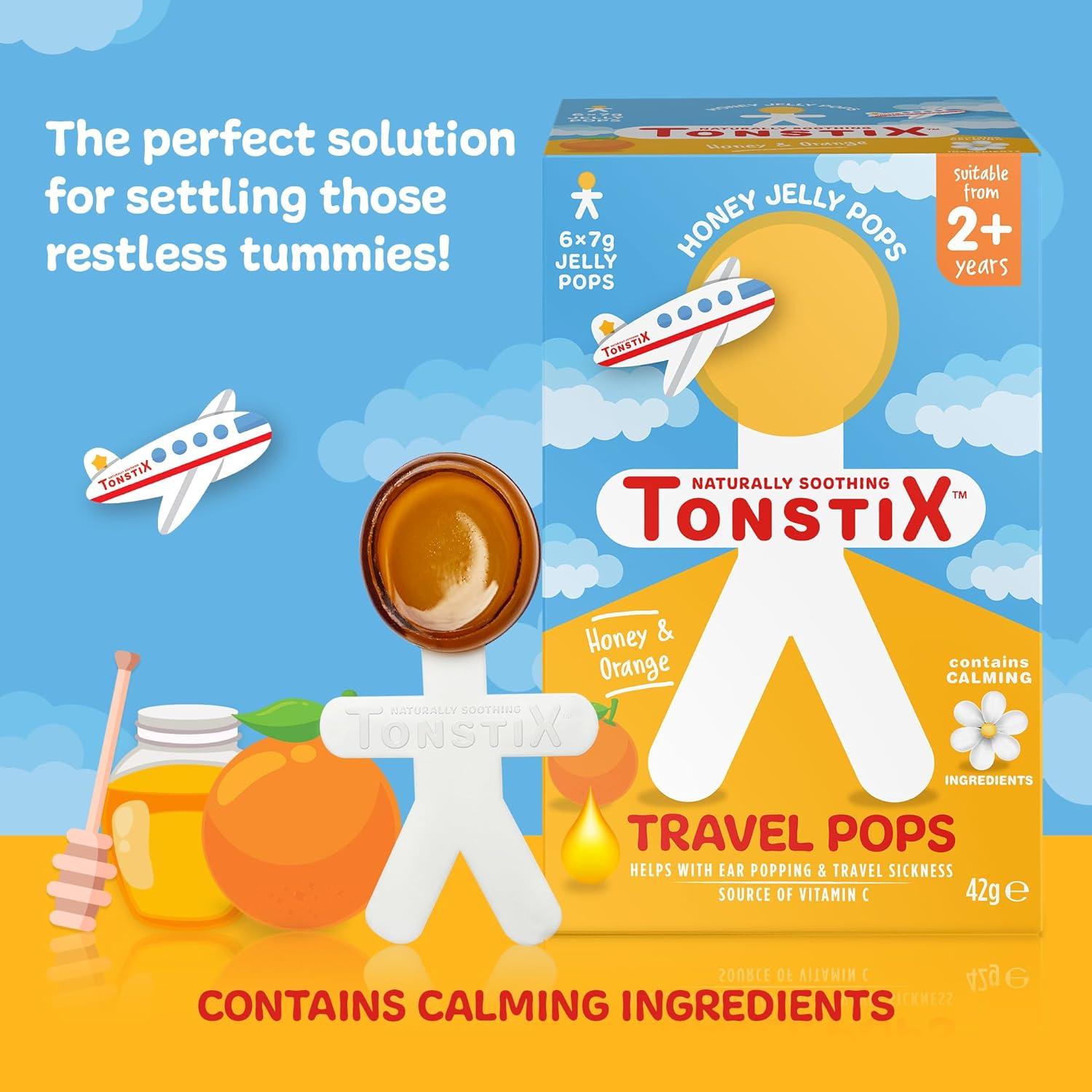 TONSTIX Travel Pops with Ginger L-Theanine - Soothing Comfort for Ear ...