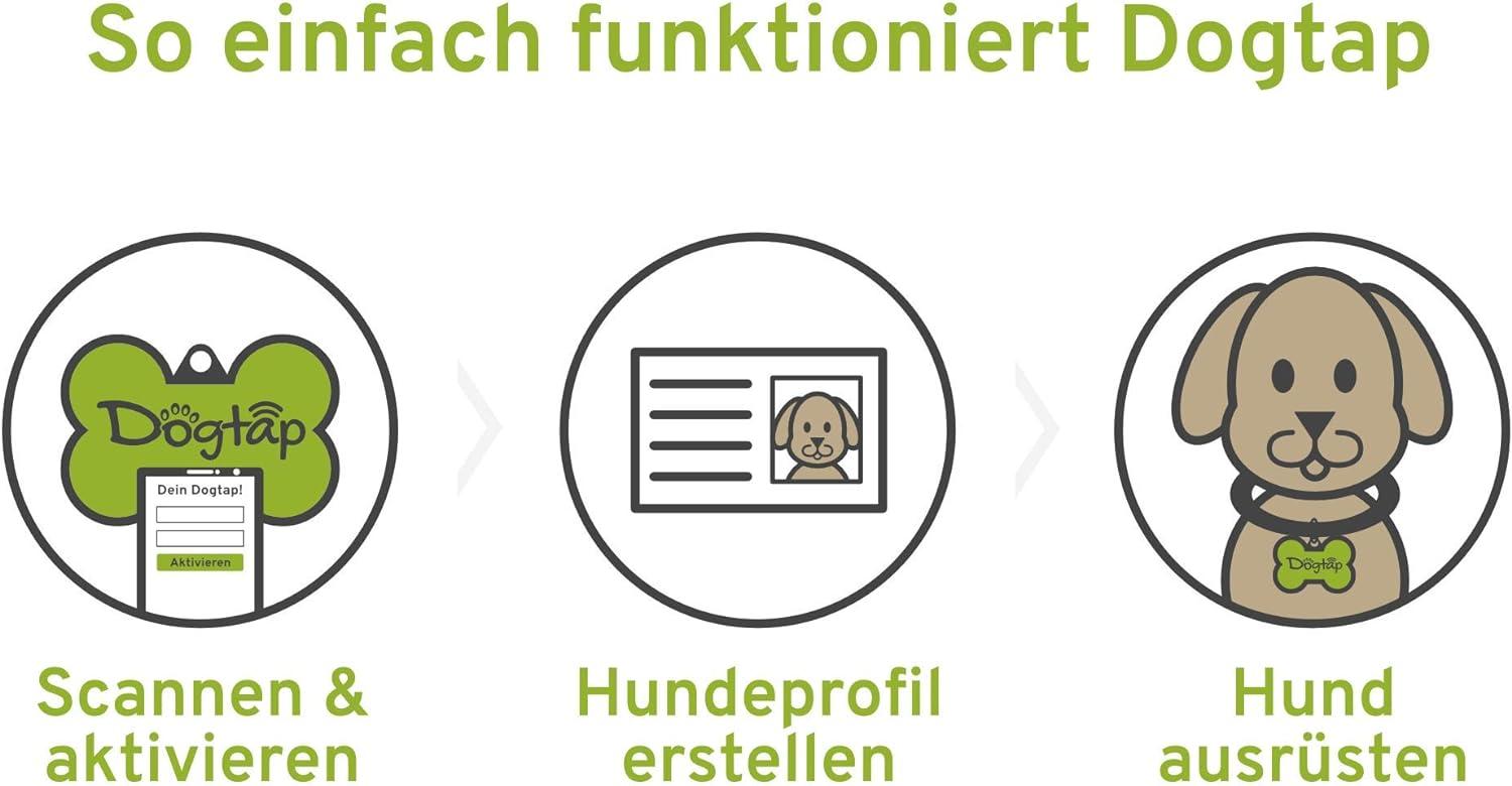 DogTap Light Big - Digital Dog Tag for Medium to Large Dogs ...