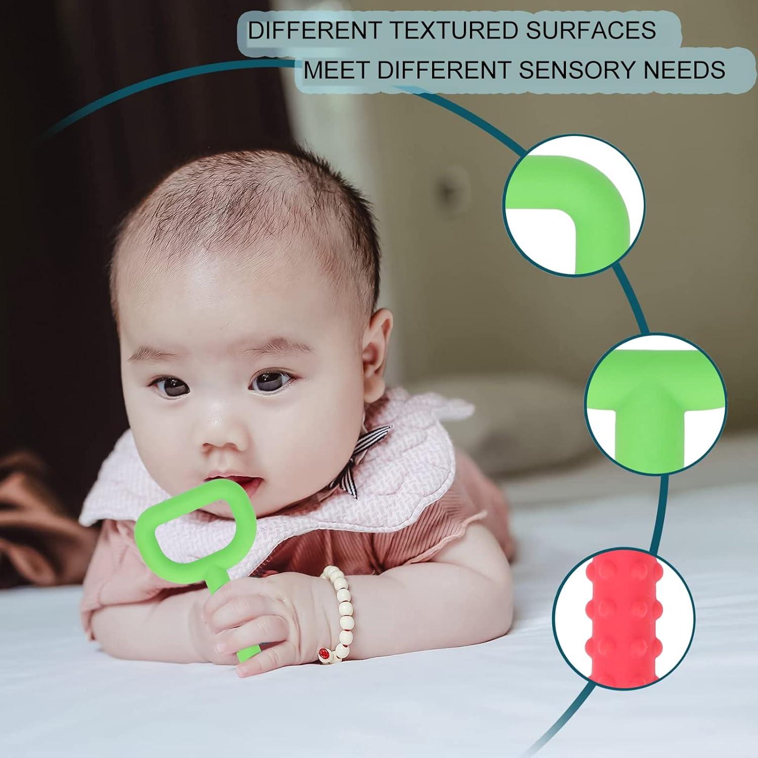 Sensory Chew Toys - 2 Pack Stretchy Hand Chew Toys for Teething ...