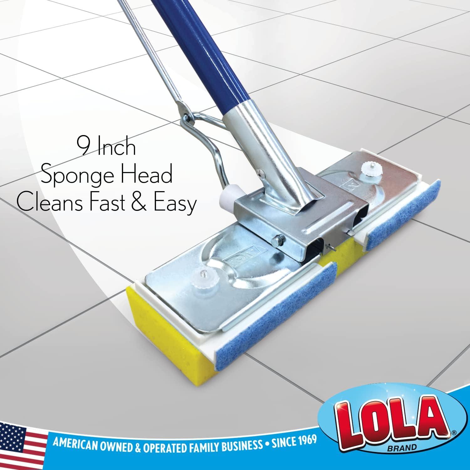Lola Products Squeeze Matic Butterfly Sponge Mop Refill - 9" Wide Head ...