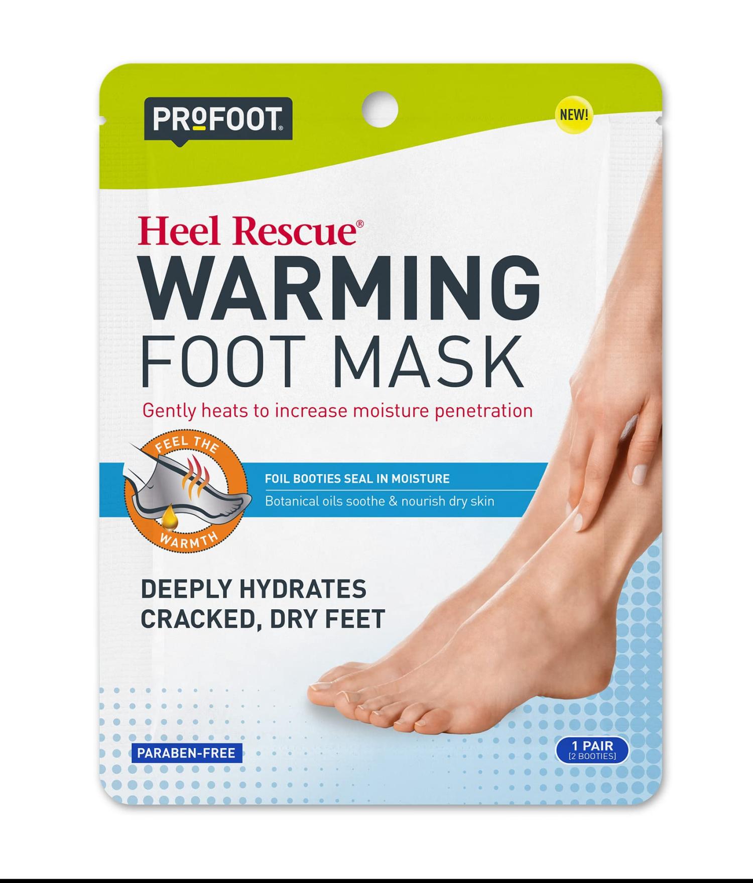 Profoot Heel Rescue Warming Foot Mask - Hydrating Treatment for Dry ...