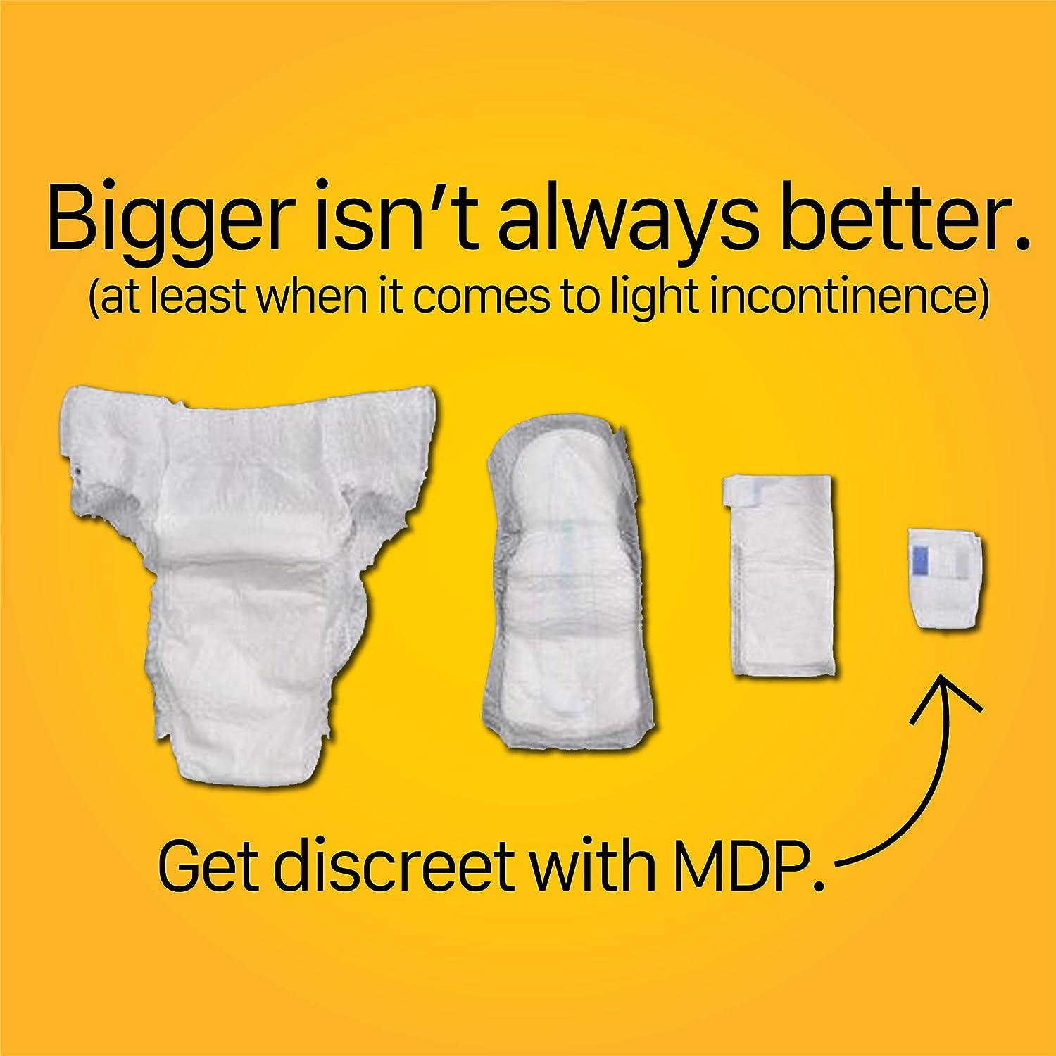 MDP Men's Incontinence Pads - 30 Pack Absorbent Sleeves for Urinary ...