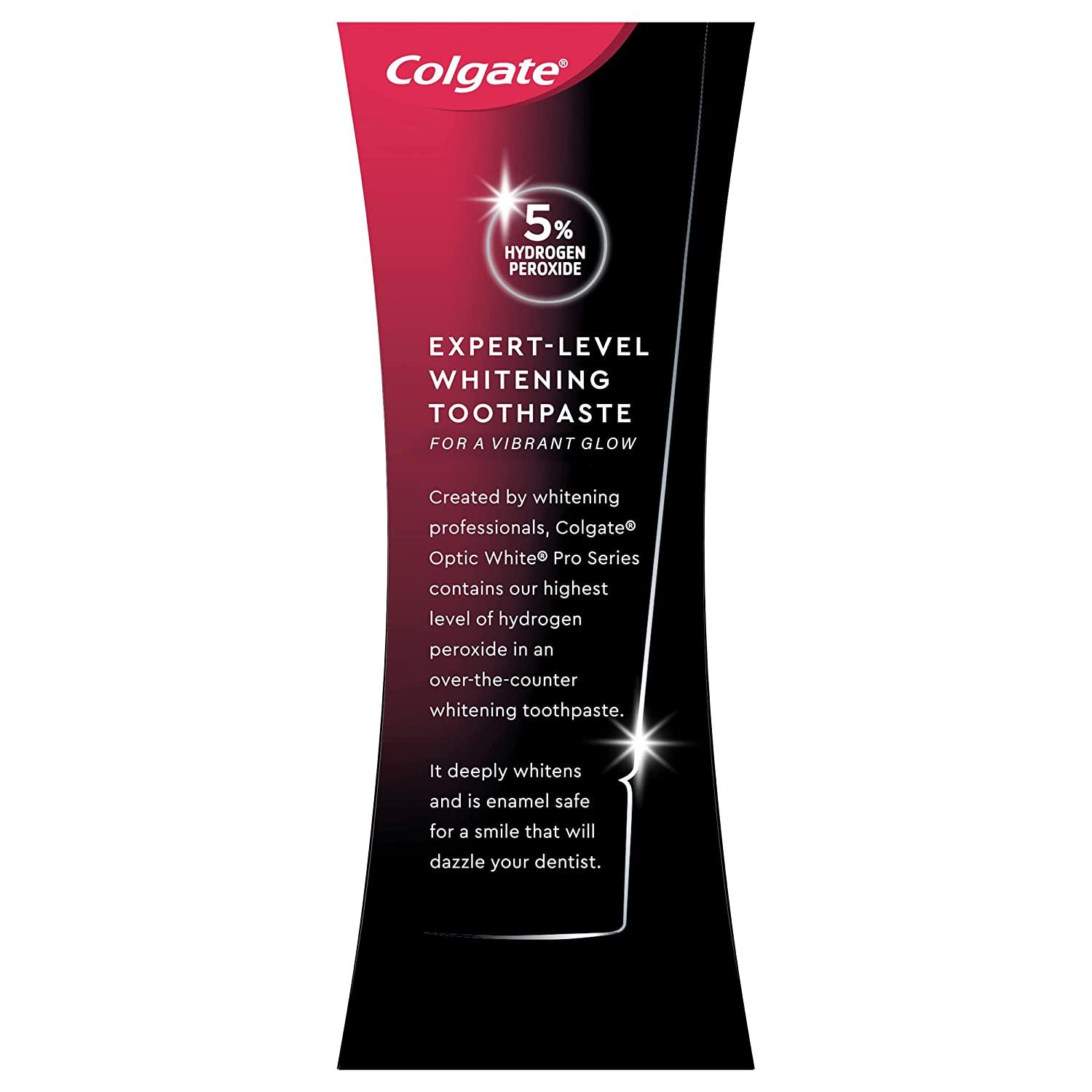 Colgate Optic White Pro Series Whitening Toothpaste with 5% Hydrogen ...