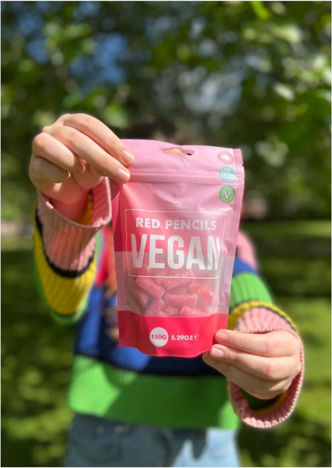 Vegan Sweets Fizzy Red Strawberry Flavour Pencils Pouch 150g | Buy Now ...