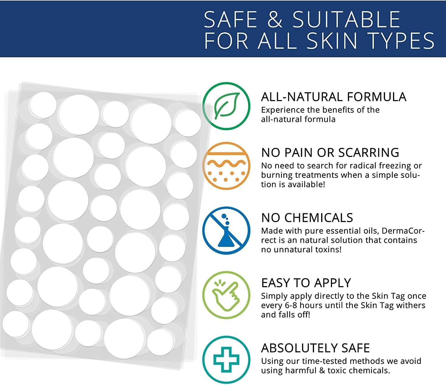 Skin Tag Remover Patches - 144 PCS | Natural & Safe Formula for ...