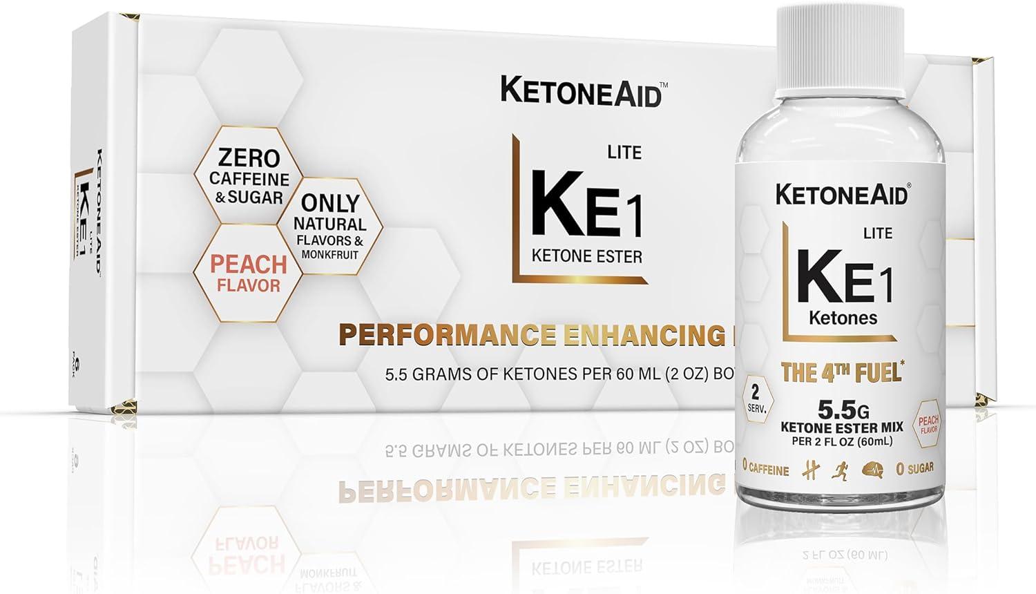 KetoneAid KE1 Ketone Ester Drink | 60% D-BHB Ketone Ester, 40% Reduced ...