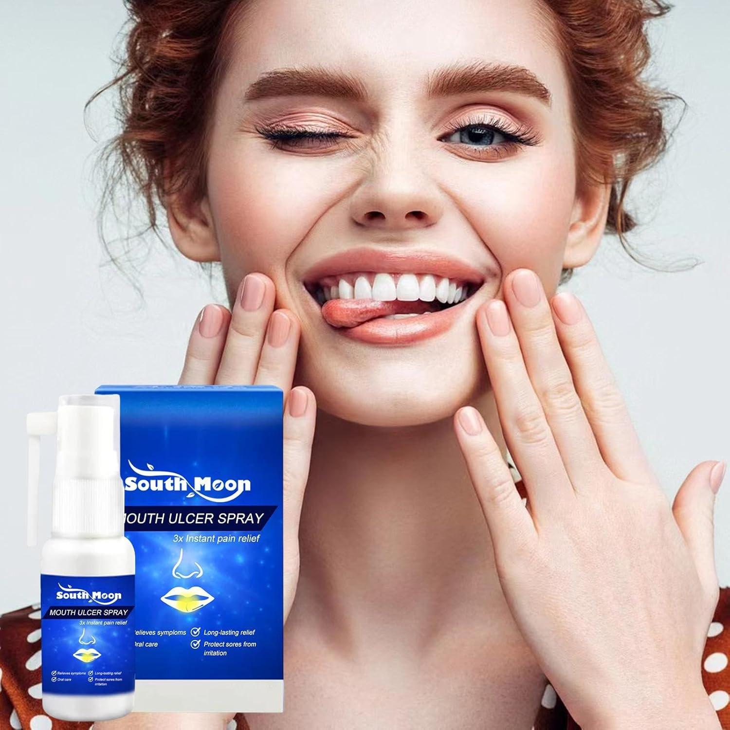 Mund Ulcers Spray - 30ml Mouth Spray for Gum Pain Relief | Refreshing ...