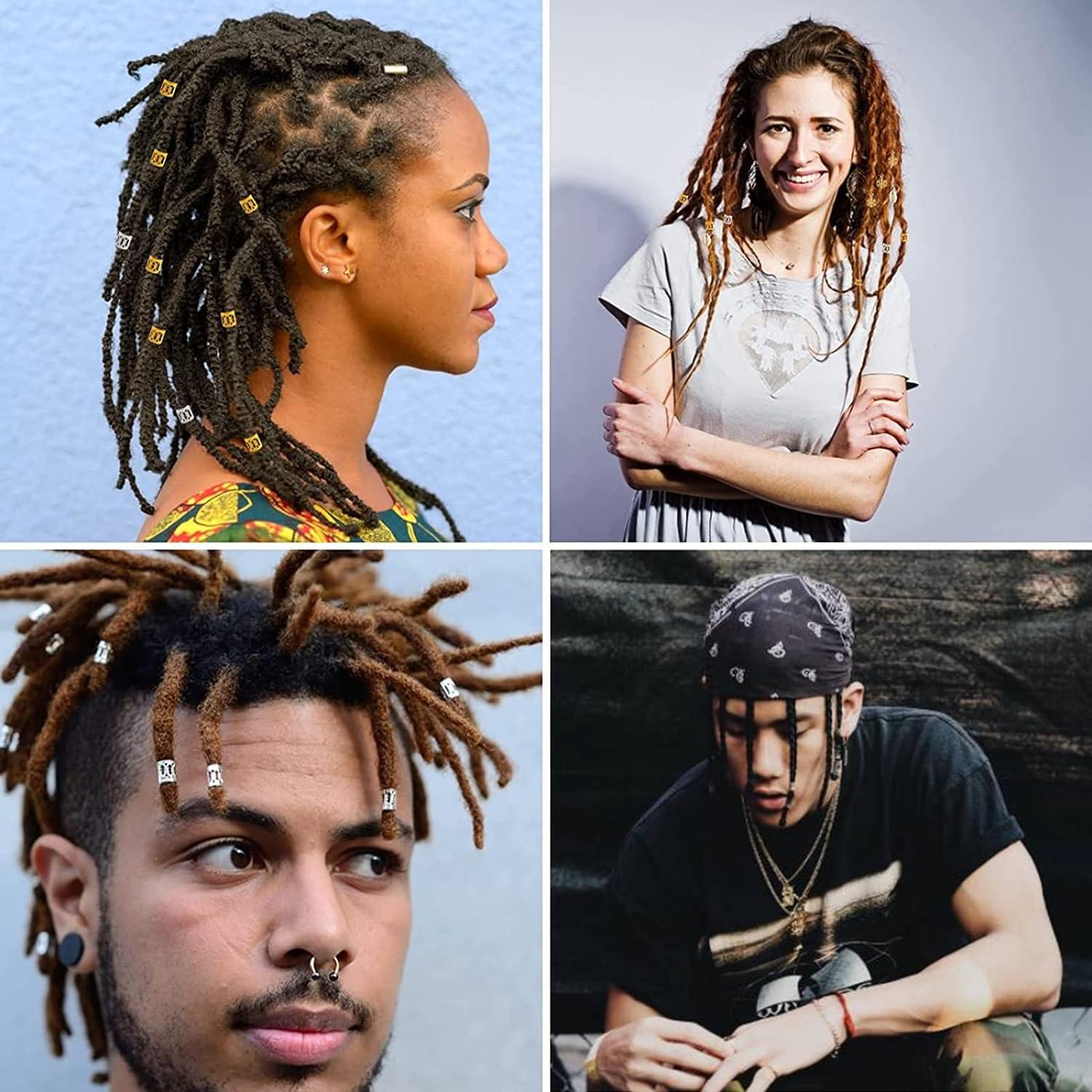 Vegcoo 150-Piece Dreadlocks Hair Accessories Set | Gold & Silver Hair ...