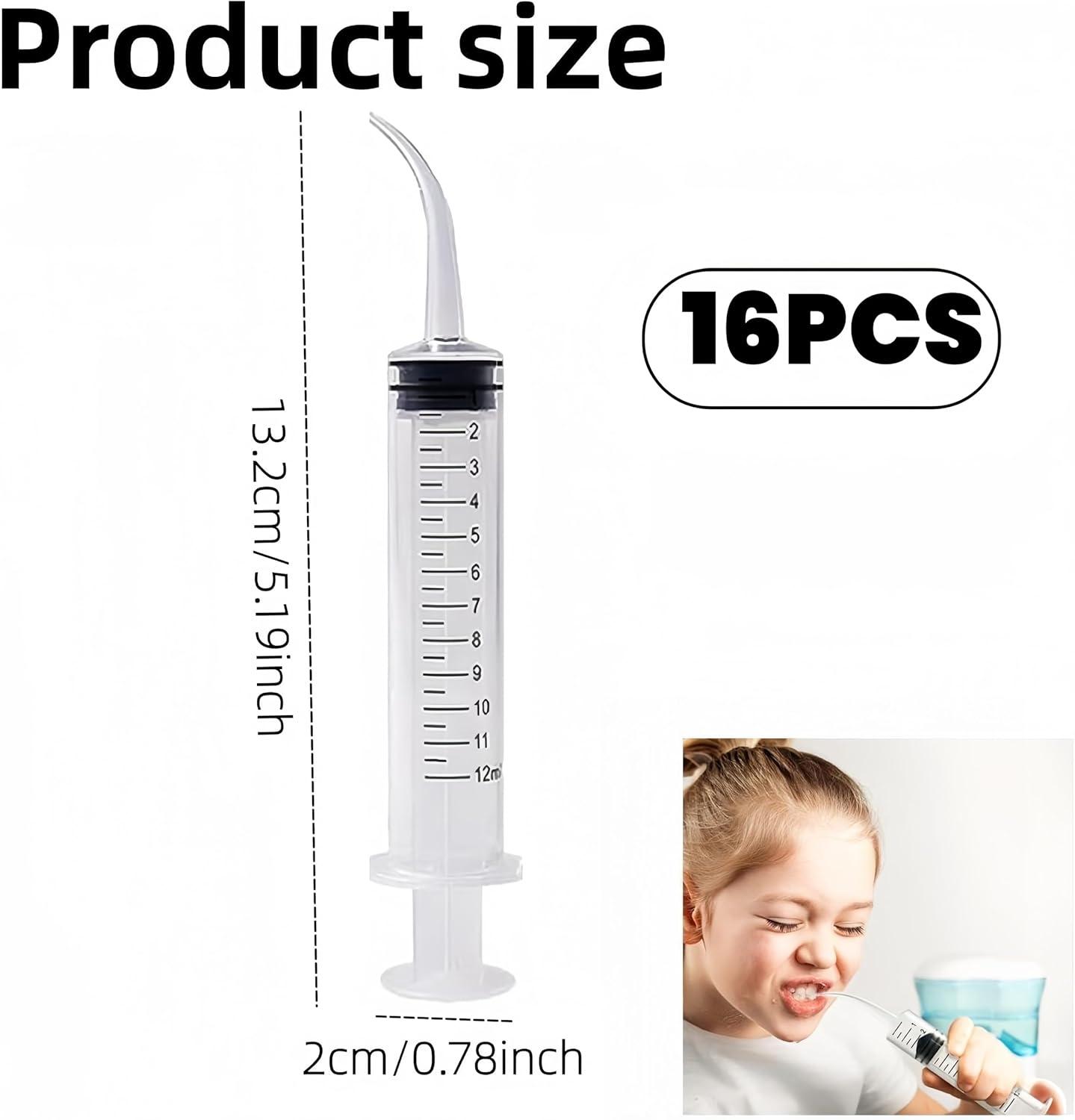 Epoxy Resin Syringe 10 Pack Dental Syringes With Curved Tip Disposable ...