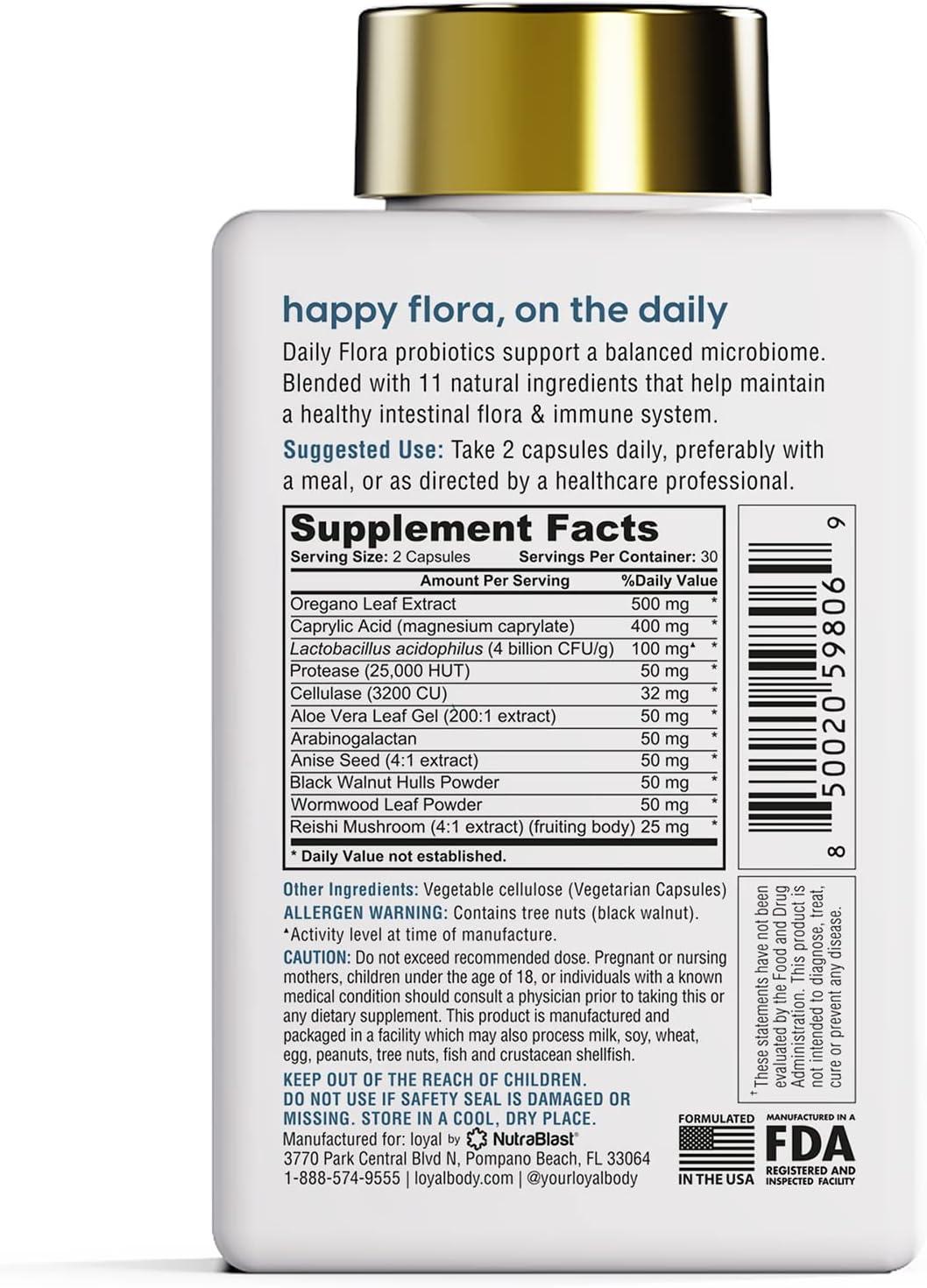 Loyal Daily Flora - pH Balancing Probiotic Supplement for Healthy Gut ...