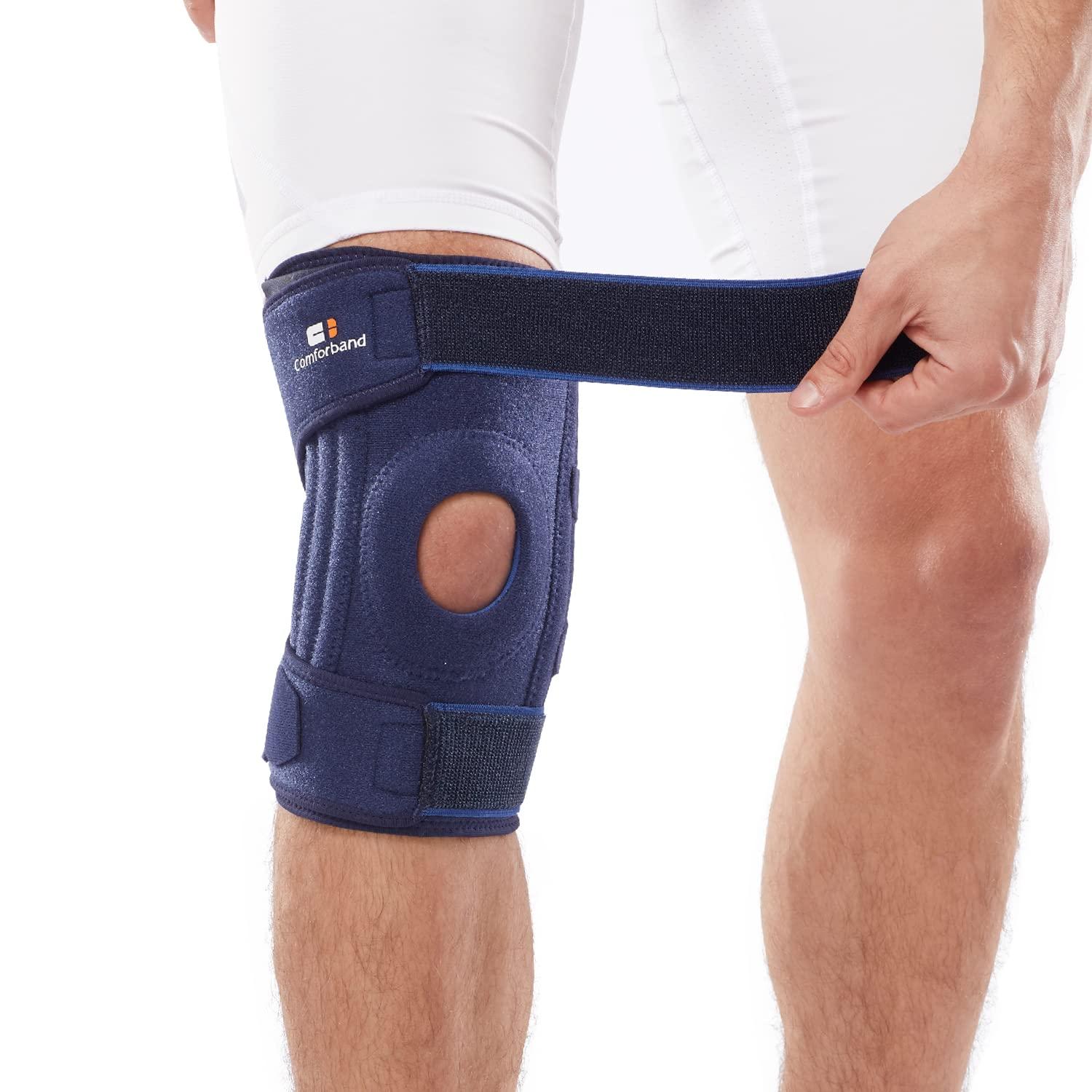 Adjustable Knee Stabilizer with Supportive Side Stays | Open Patella ...