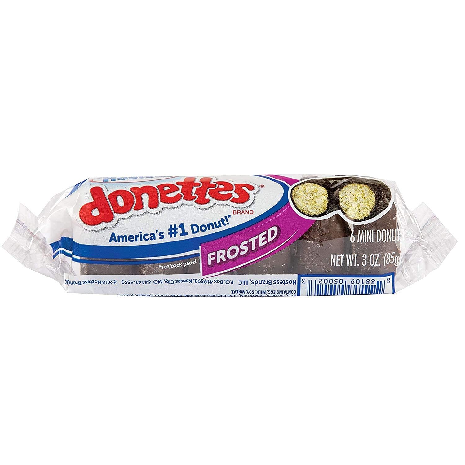 Hostess Donettes Variety Pack - Powdered, Frosted, Double Chocolate ...