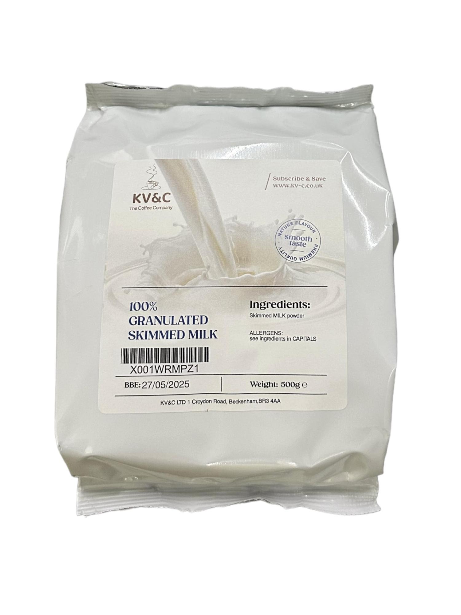 KV&C - 10 x 500g Fine Granulated Powder Skimmed Milk The Convenient ...