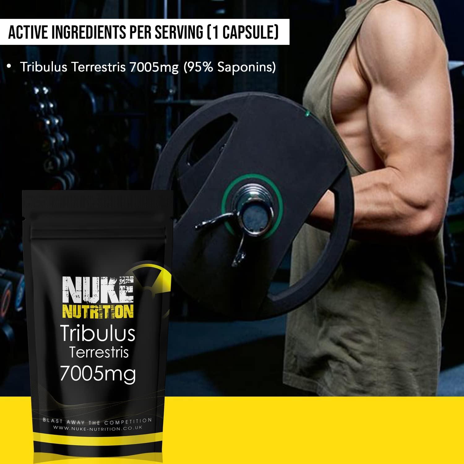 Nuke Nutrition Tribulus Terrestris 7005mg - 365 Capsules - Tribulus ...