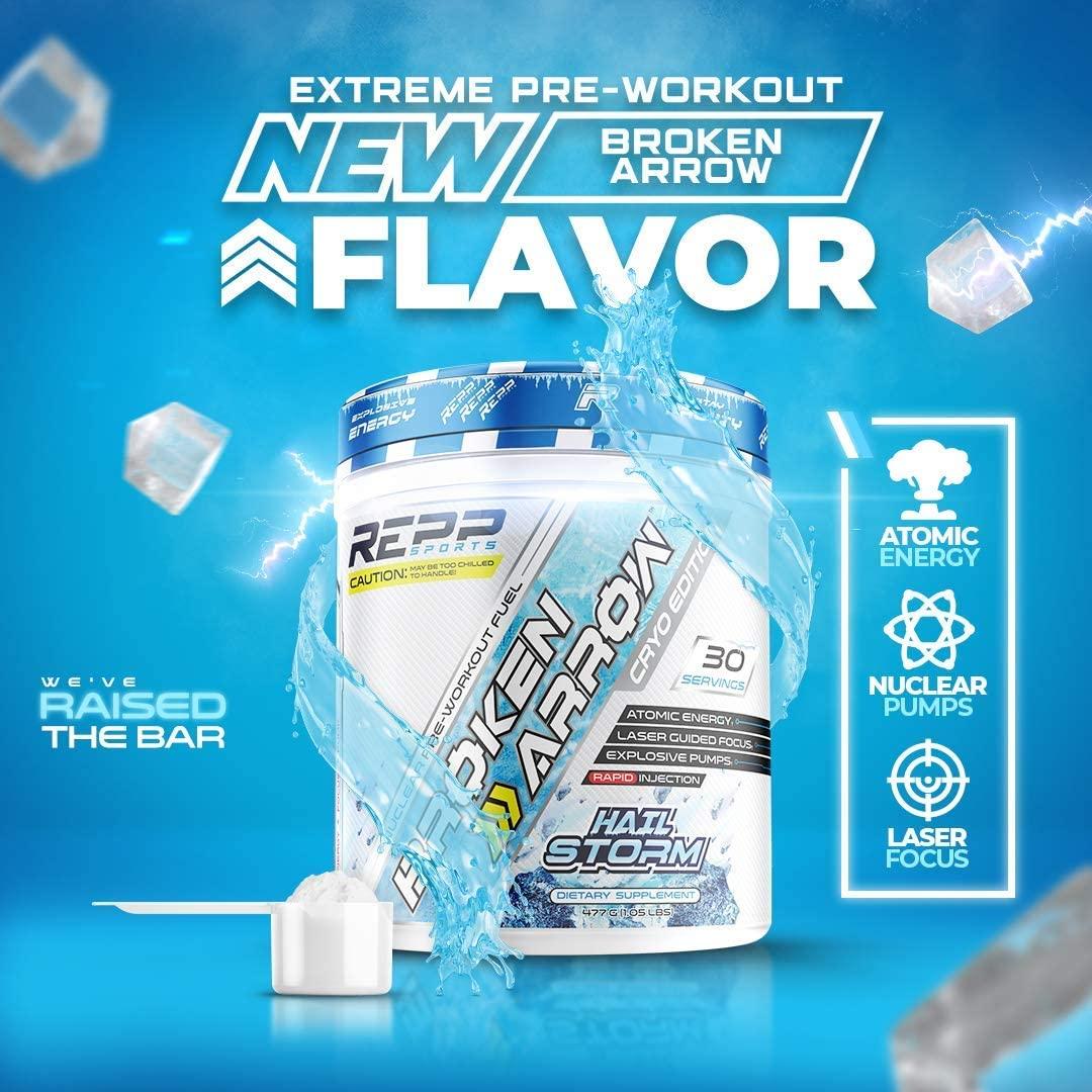 REPP Sports Broken Arrow Extreme Pre-Workout - Hail Storm Flavor ...