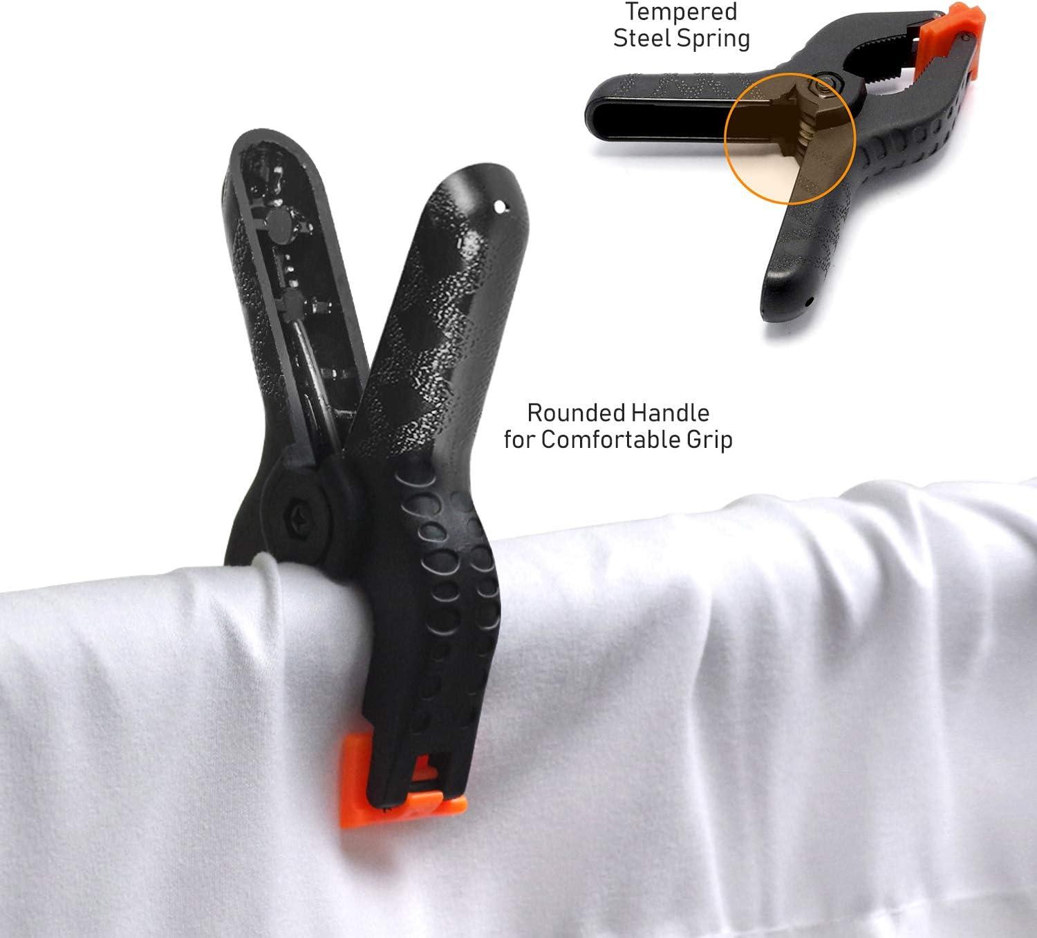 LimoStudio 6 PCS Photo Spring Clips for Studio Backdrop Clamp - 3.75 ...