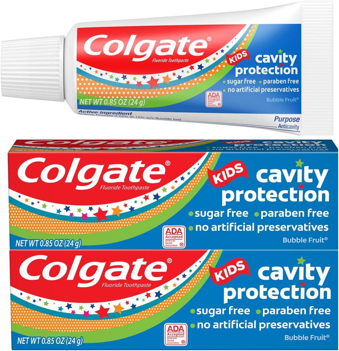 Colgate Dinosaur Toothbrush & Kids Fluoride Toothpaste Bundle | Extra ...
