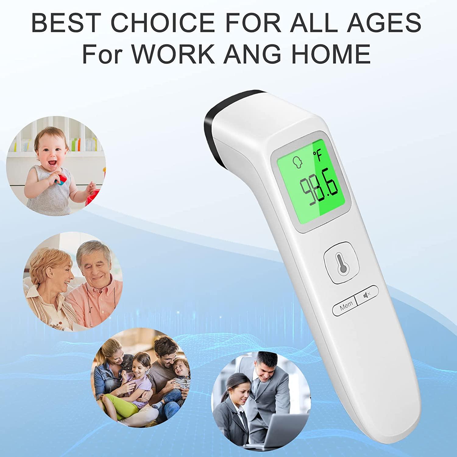 Non-Contact Forehead Thermometer - Fast & Accurate Infrared Baby ...