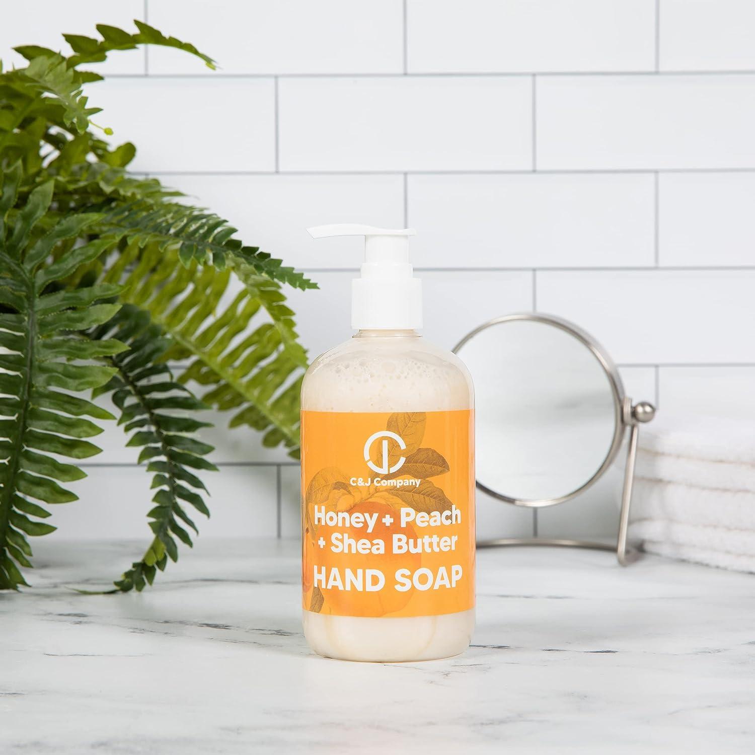 C&J Company Shea Butter Hand Soap with Honey & Peach - 12oz | All ...