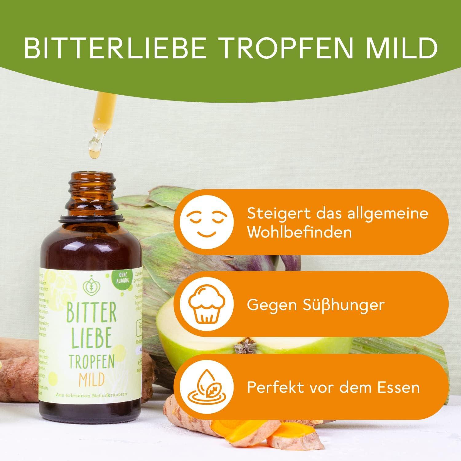 Bitter -Liebe Alcohol-Free Bitter Drops 50ml | Original Hildegard von ...