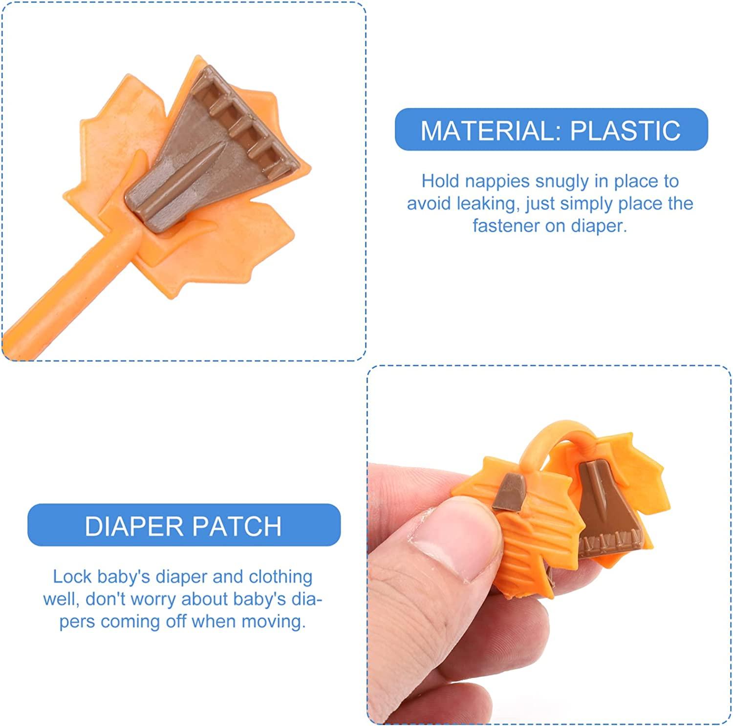 Toyvian Cloth Diaper Clips - 12pcs Nappy Fasteners for Baby Cloth ...