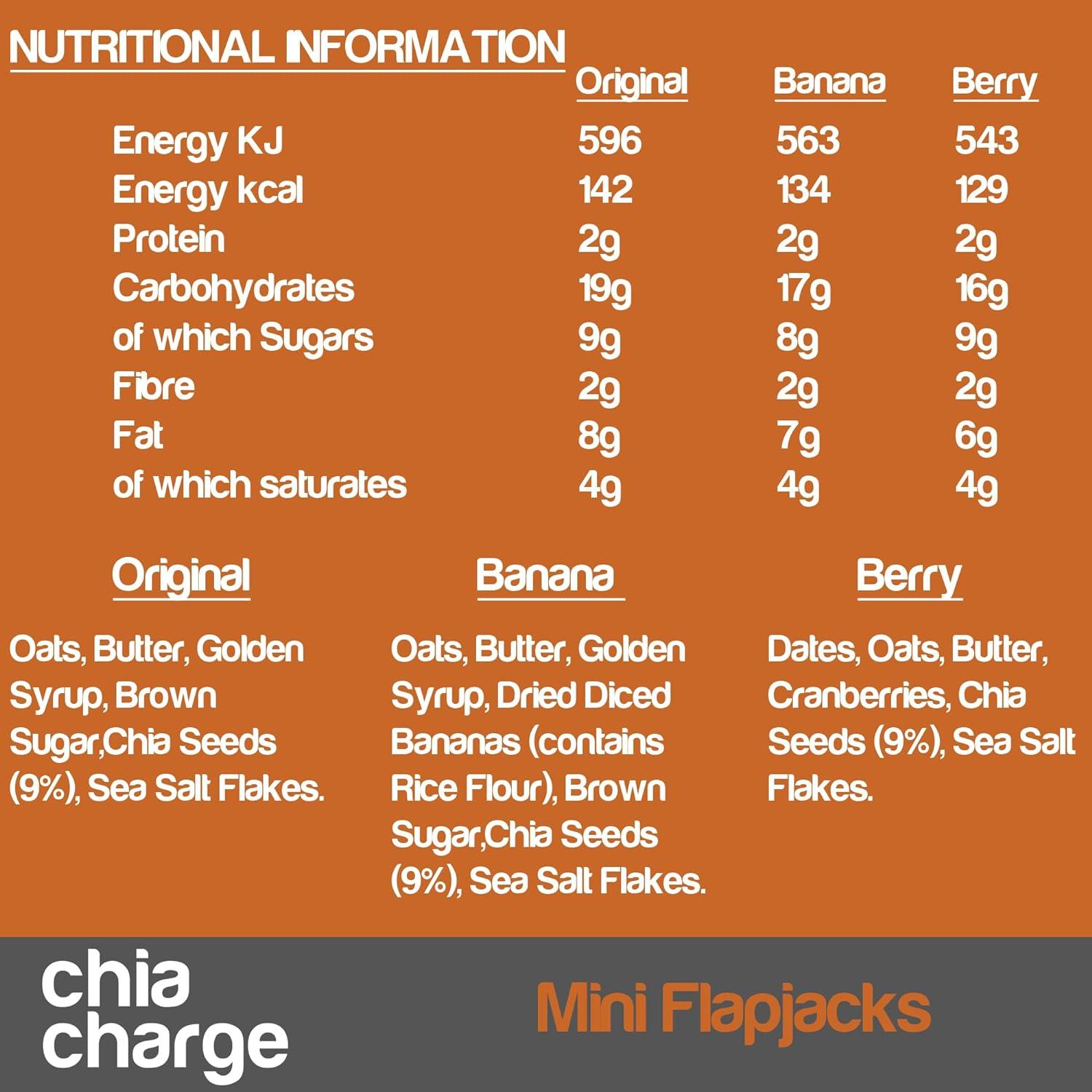 CHIA CHARGE Healthy Snack Protein Bars - Premium Sample Pack ...