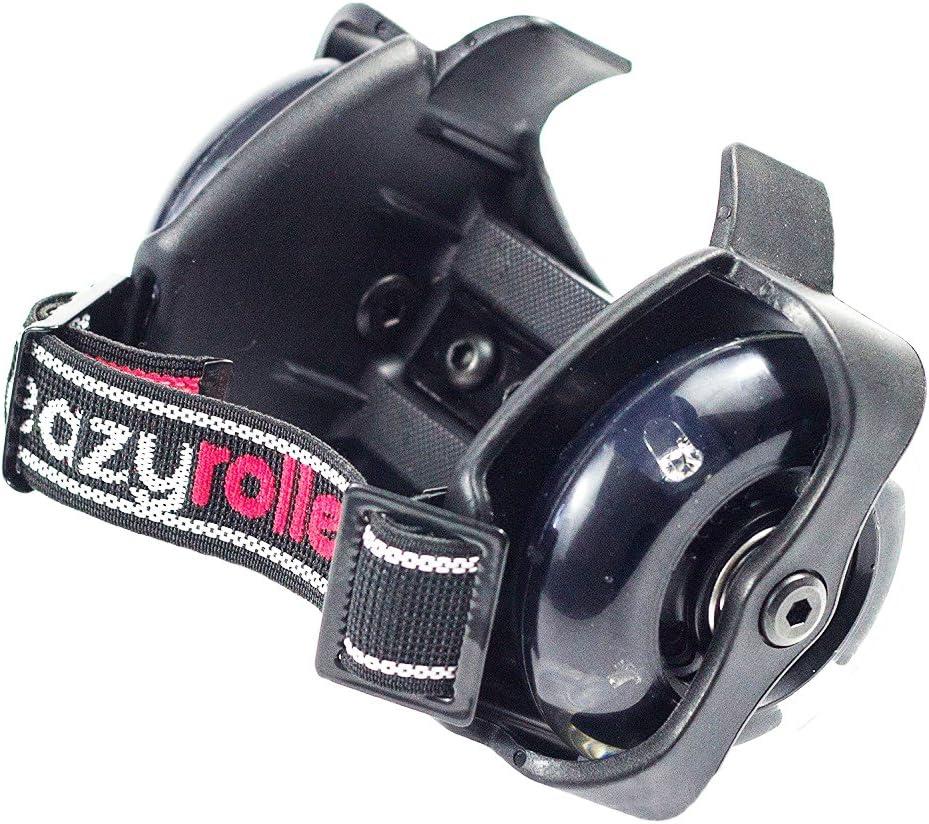 Eazy Rollers Classic Heel Wheels Skates with Flashing Lights - Black ...