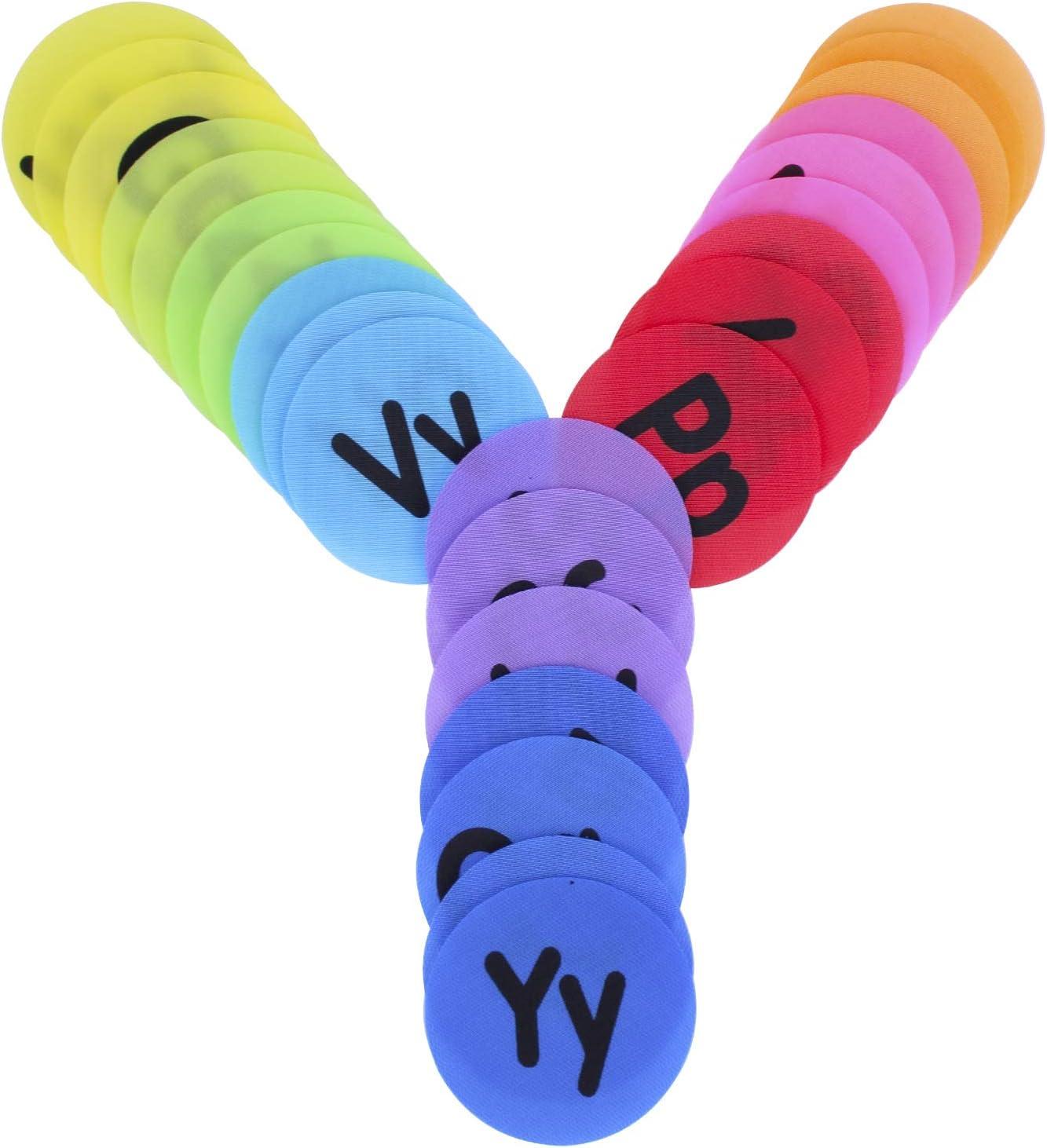 ANCHWN 26 Pieces Carpet Spot Sit Markers Number Spots Markers Classroom ...