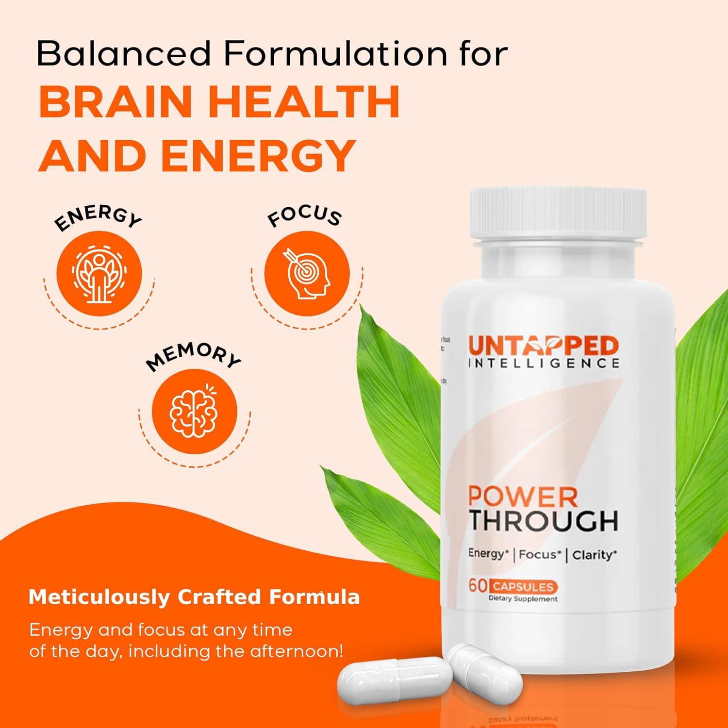 Power Through Nootropic Brain Supplement for Memory Focus & Clarity ...