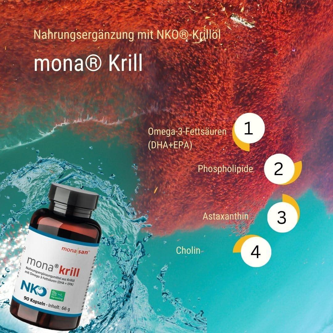 Buy MONASAN mona Krill Oil 90 Capsules - Omega 3 DHA & EPA ...
