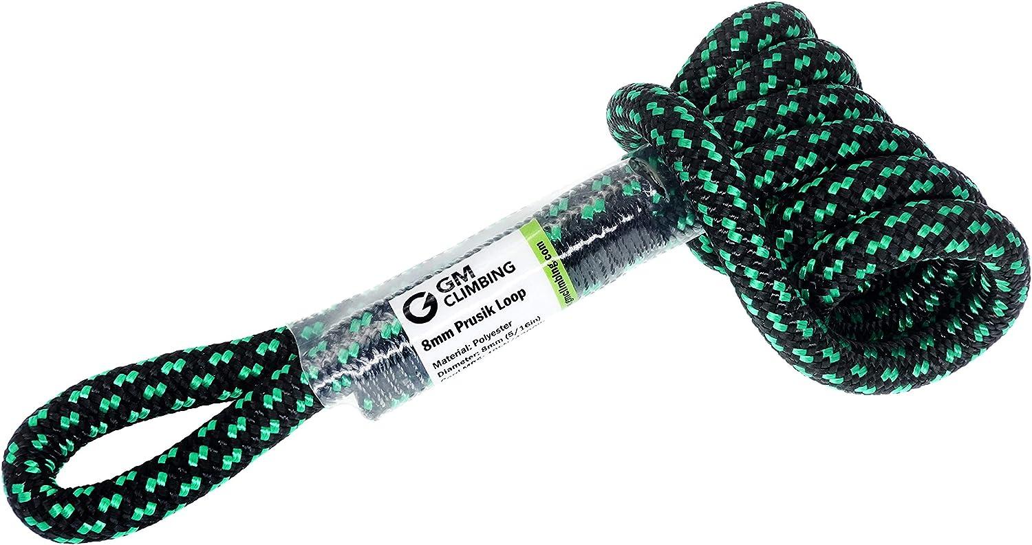 GM Climbing 8mm Black Prusik Loop Pre-Sewn - 18 Inch | Buy Now with ...