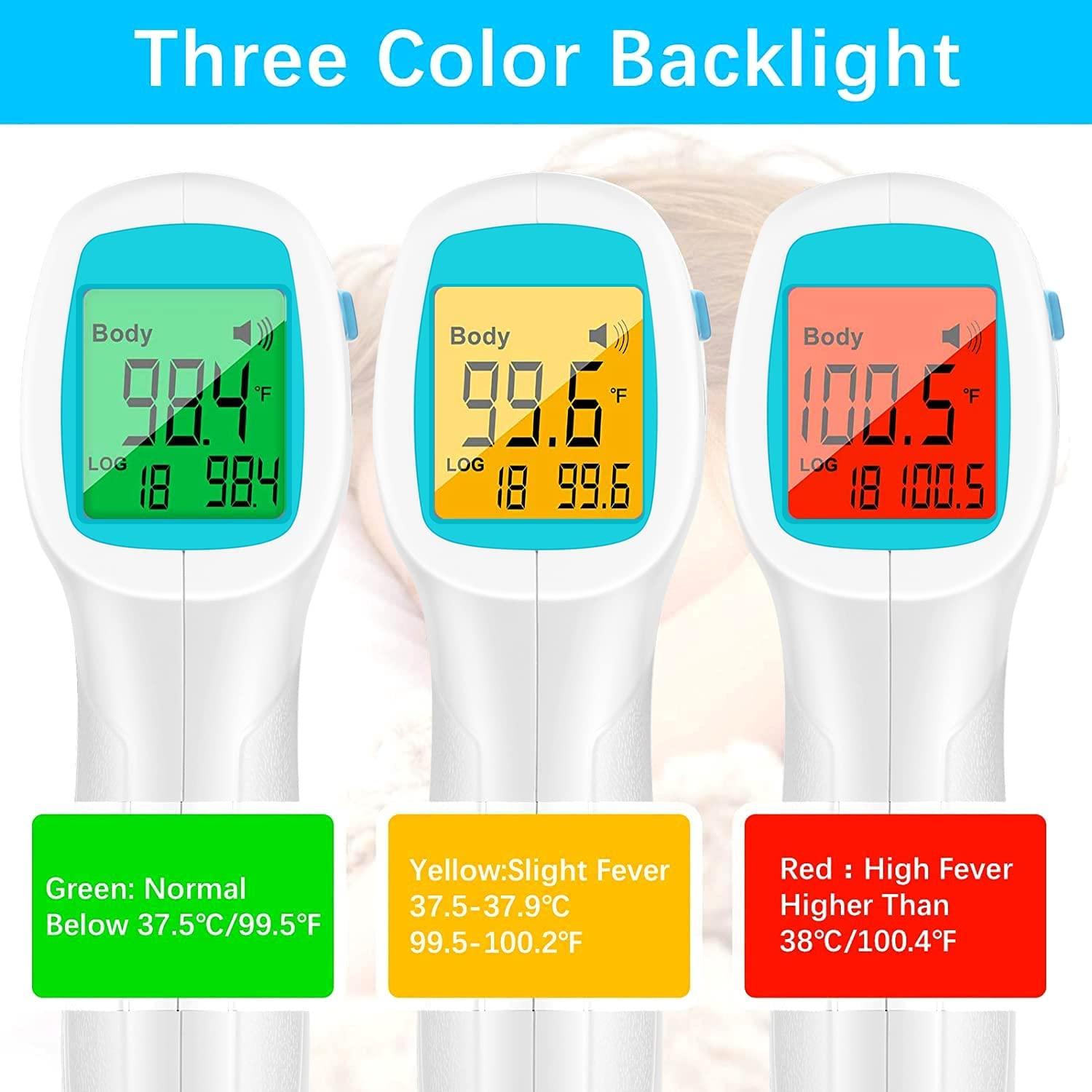 Infrared Forehead Thermometer - Digital Temperature Reader for Adults ...
