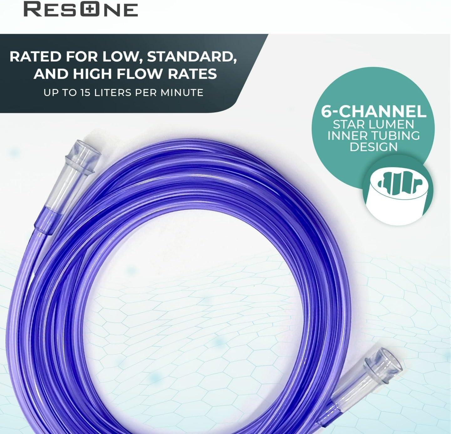 ResOne Oxygen Supply Tubing Crush Resistant Standard Connectors for Nasal Cannulas Cannula Nasal ...