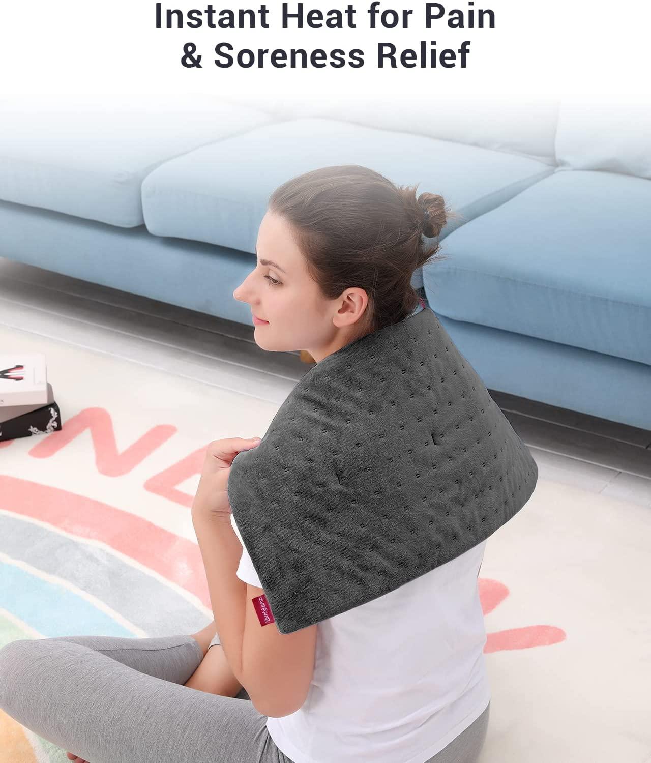 Comfytemp Electric Heating Pad for Cramps & Back Pain Relief - 3 Heat ...