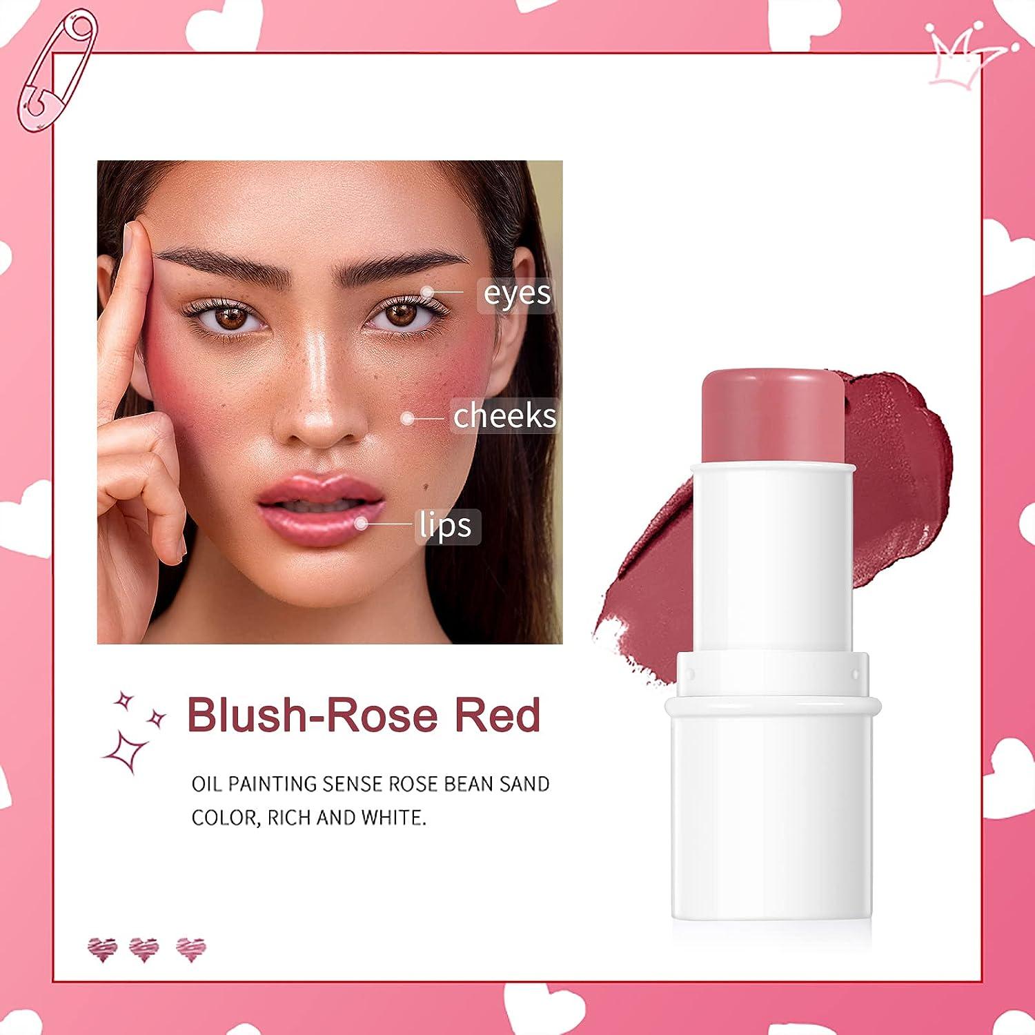 Sparkling Rose Cream Blush Stick - Waterproof, Long Lasting Multi Stick ...