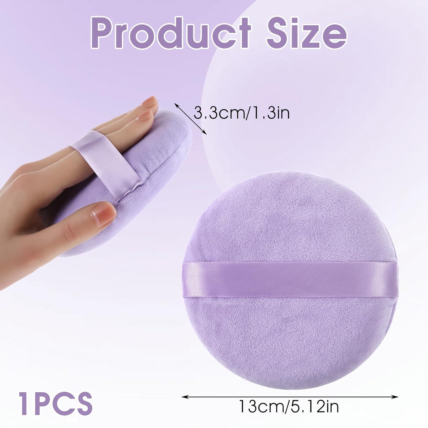 Buy Giantree Large Powder Puff 5.1 Inch - Ultra Soft Washable Velour ...