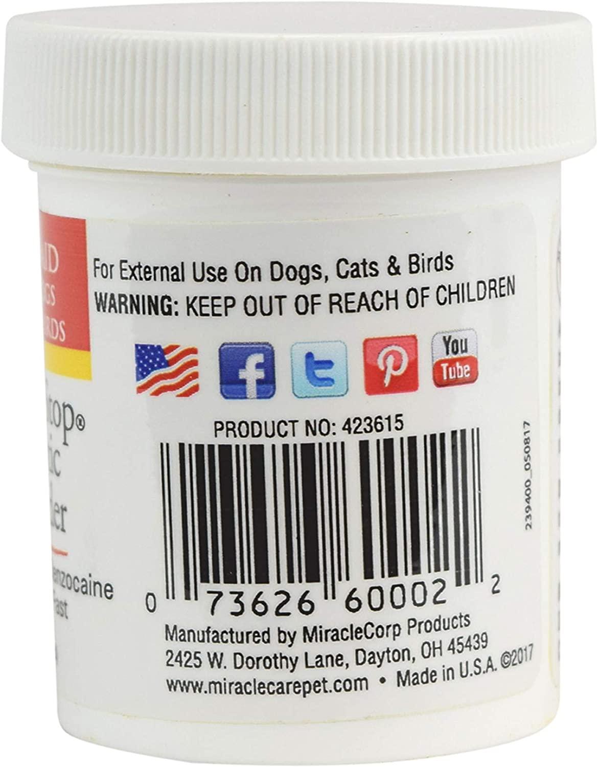 Miracle Care Kwik Stop Styptic Powder 1.5 oz - Fast-Acting Solution ...