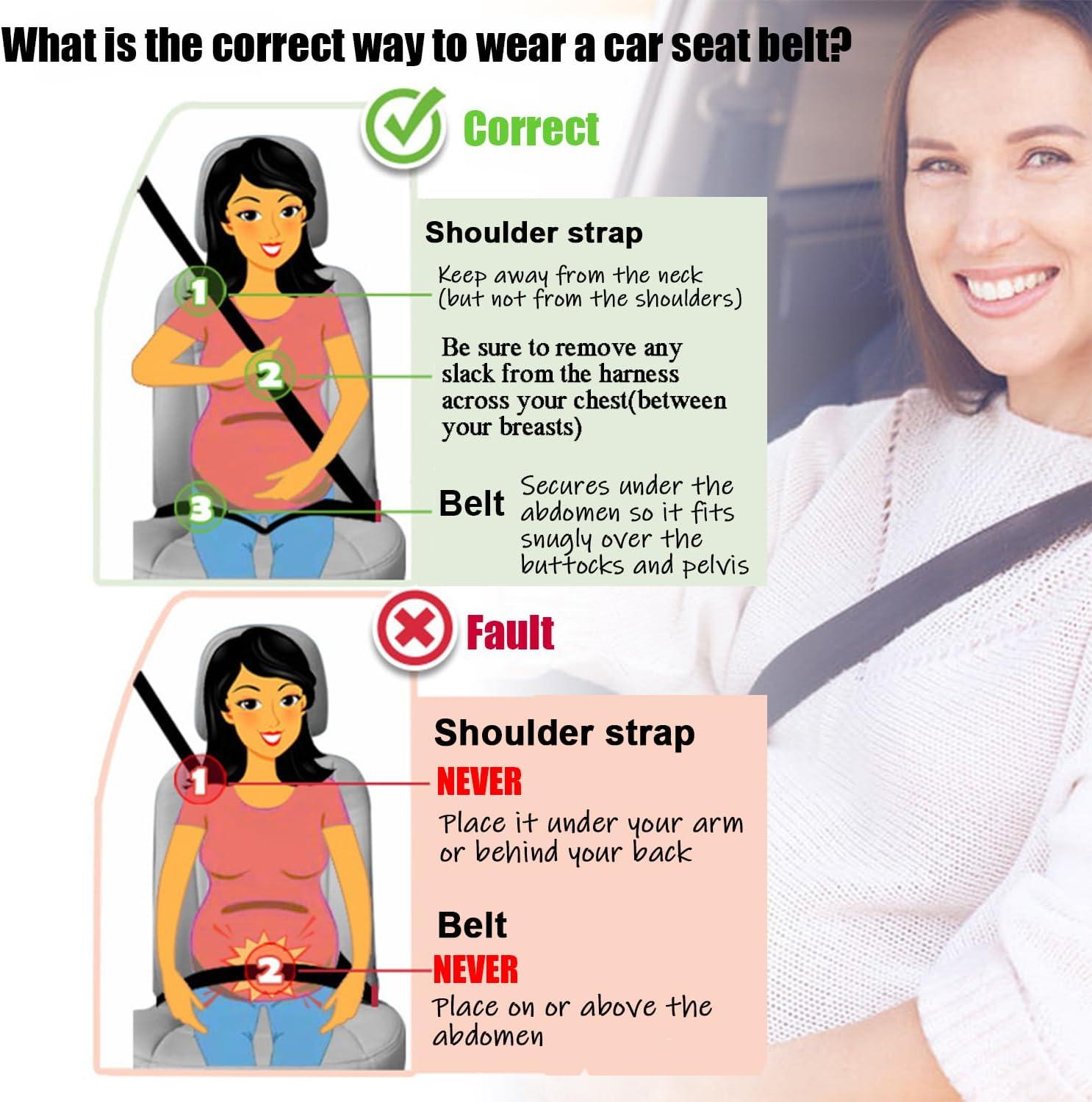 Pregnancy Seat Belt Bumper Strap for Unborn Baby | Comfort & Safety for ...