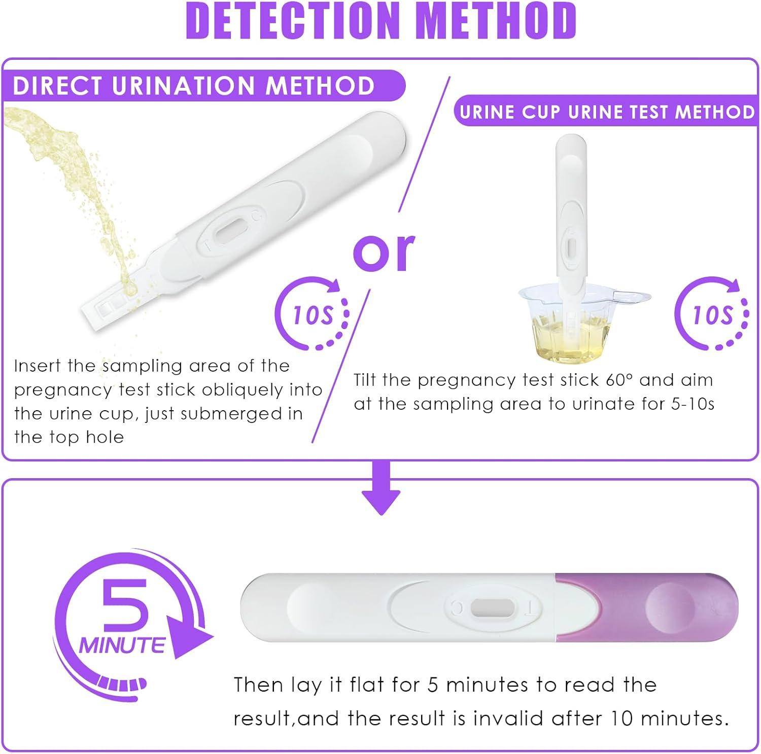 6 Pack Early Pregnancy Test - Fast 3-Minute Detection High Sensitivity ...