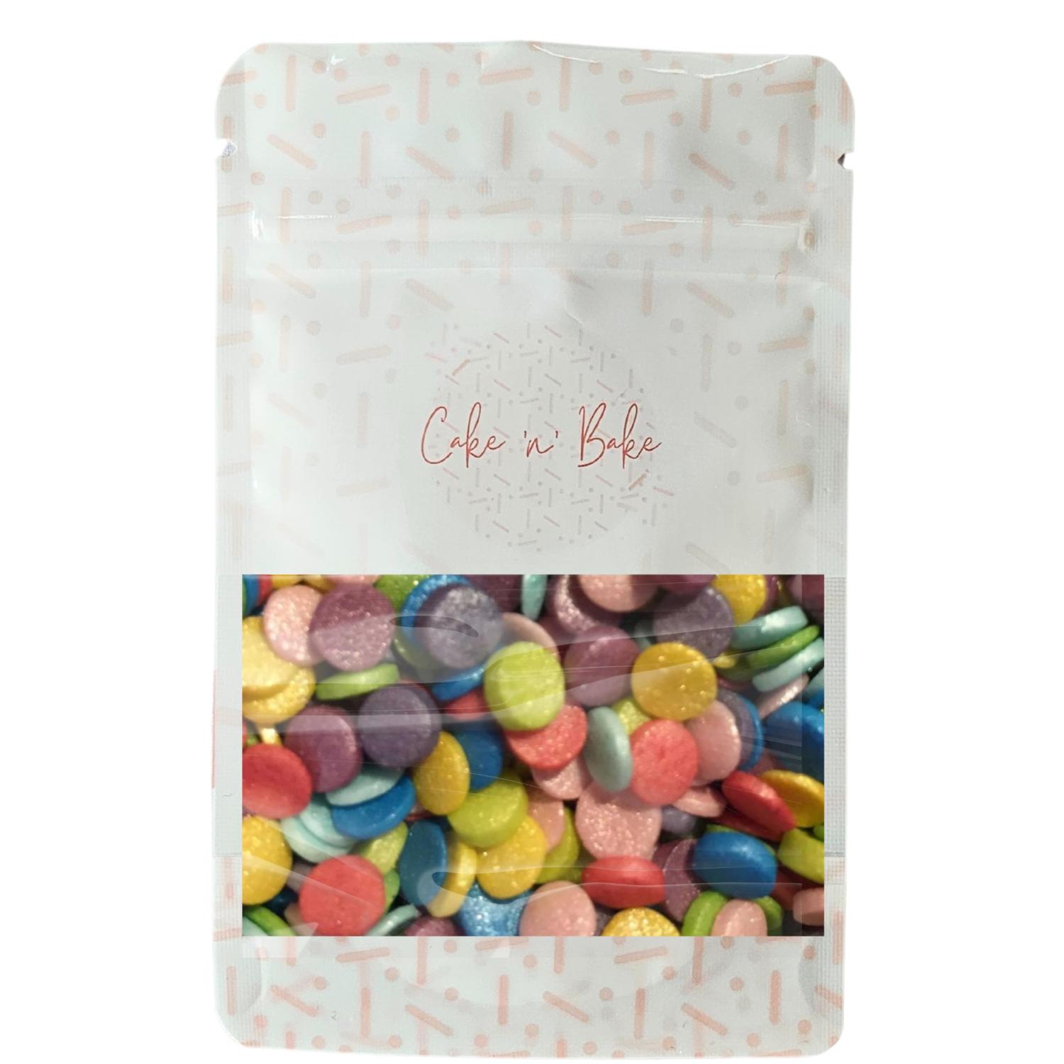 Pearlised Confetti Edible Cupcake Cake Topper Sprinkles (Rainbow) | Buy ...