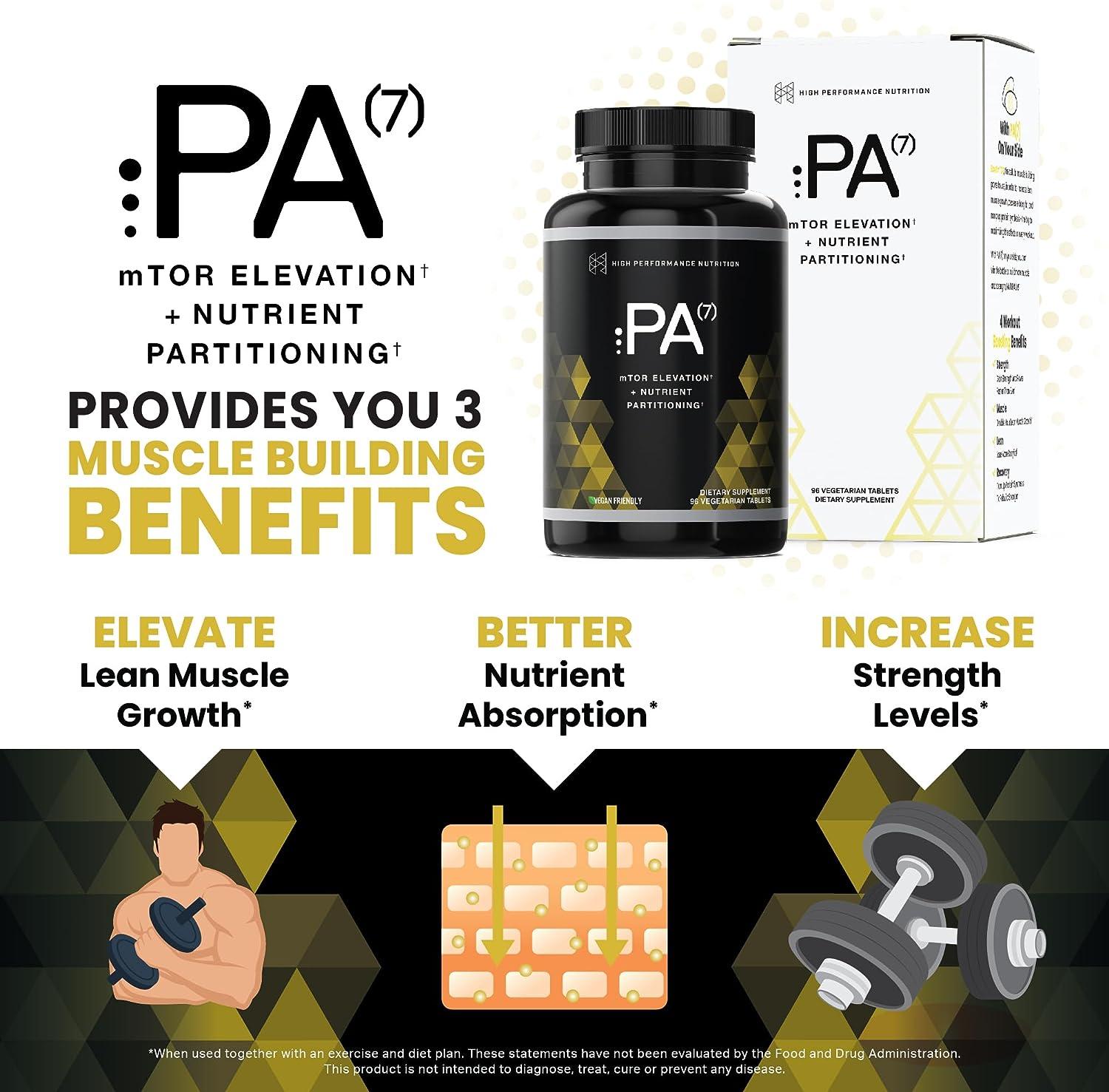 HPN PA(7) Phosphatidic Acid Muscle Builder - Boost mTOR, Increase Mass ...
